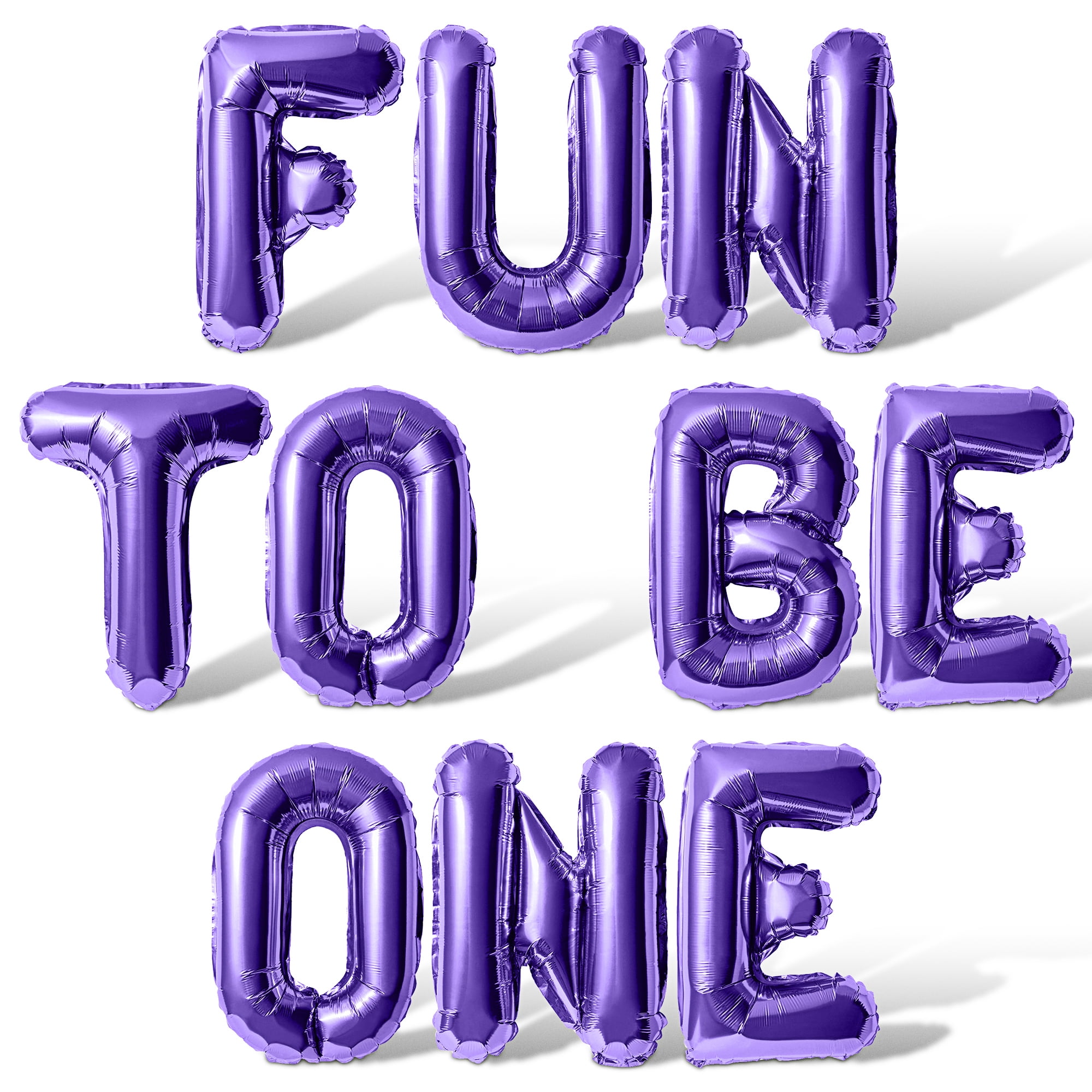 Letter Balloons - FUN TO BE ONE 16" Inch Alphabet Letters Foil Mylar ...