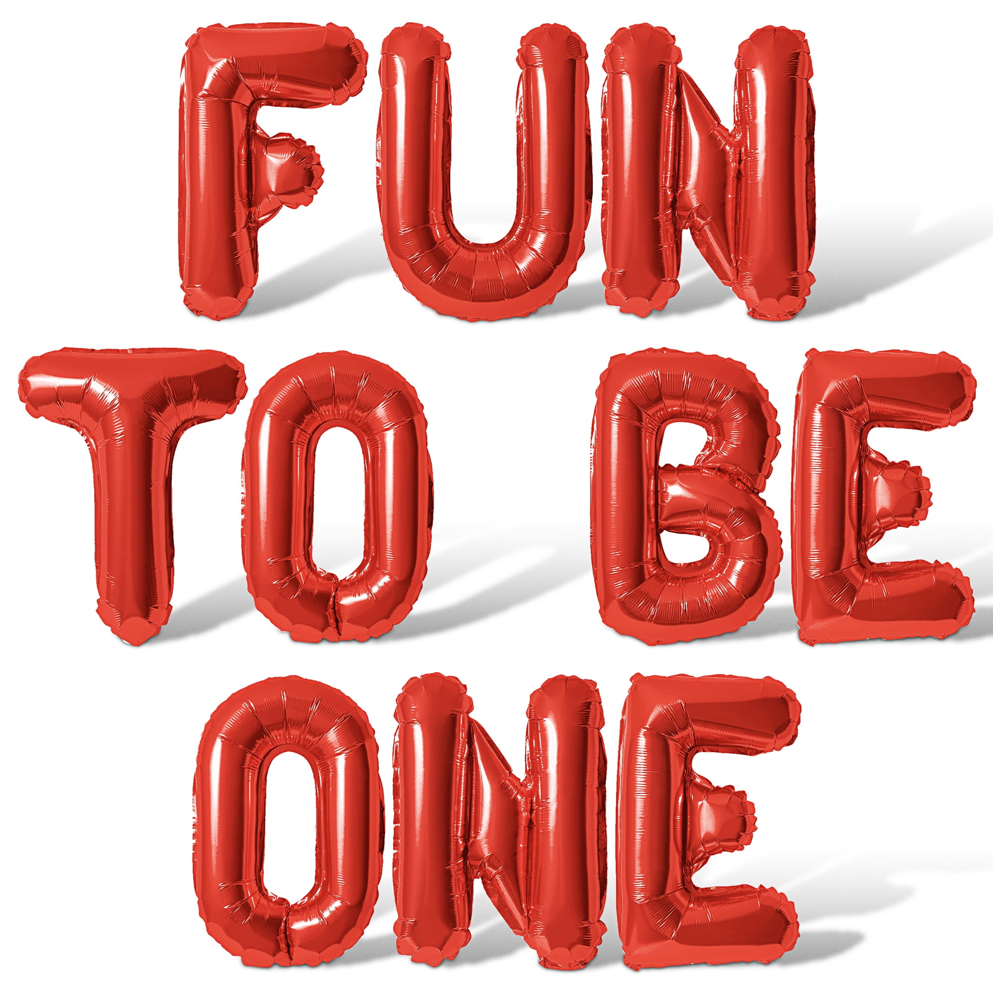 Letter Balloons - FUN TO BE ONE 16" Inch Alphabet Letters Foil Mylar ...