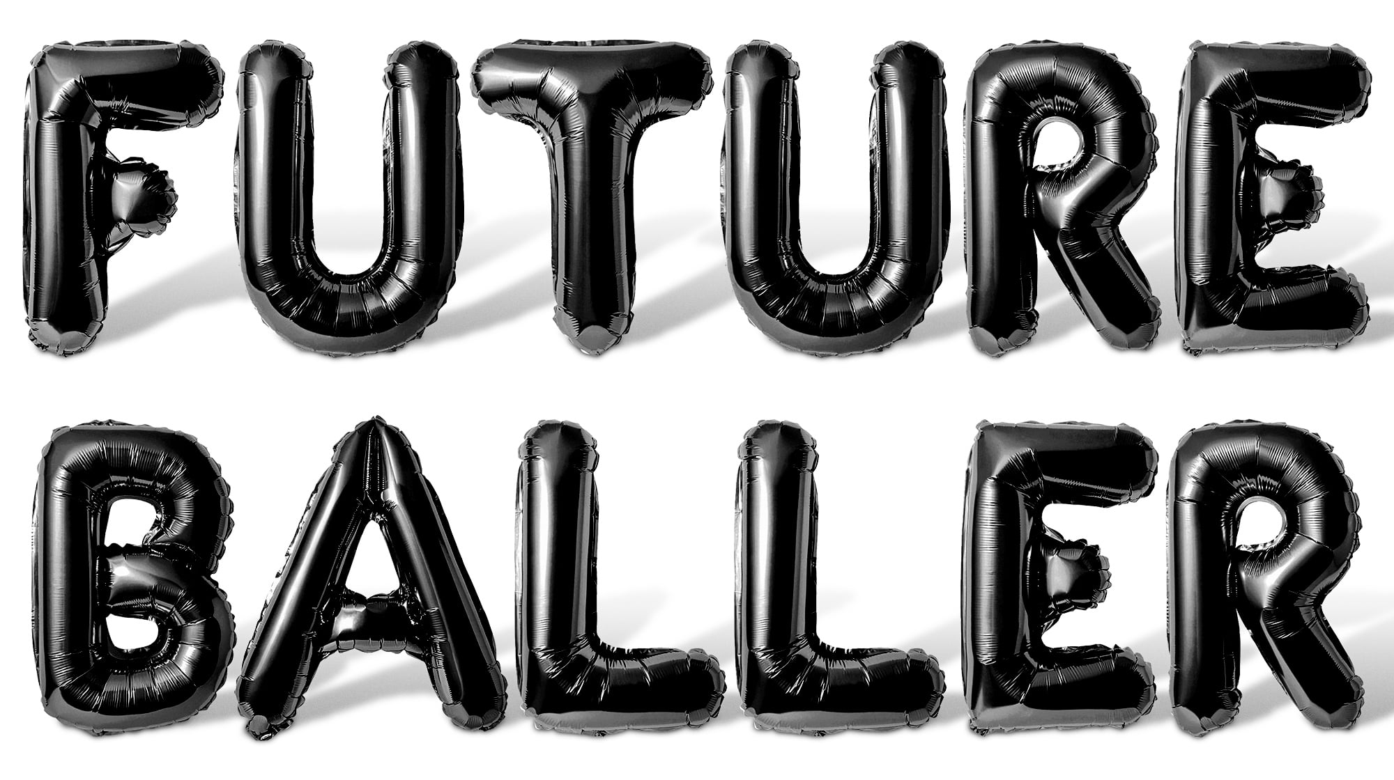 Letter Balloons - FUTURE BALLER 16" Inch Alphabet Letters Foil Mylar ...