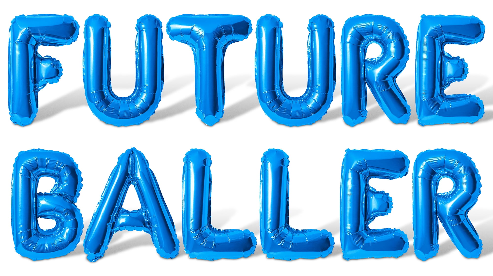 Letter Balloons - FUTURE BALLER 16" Inch Alphabet Letters Foil Mylar ...