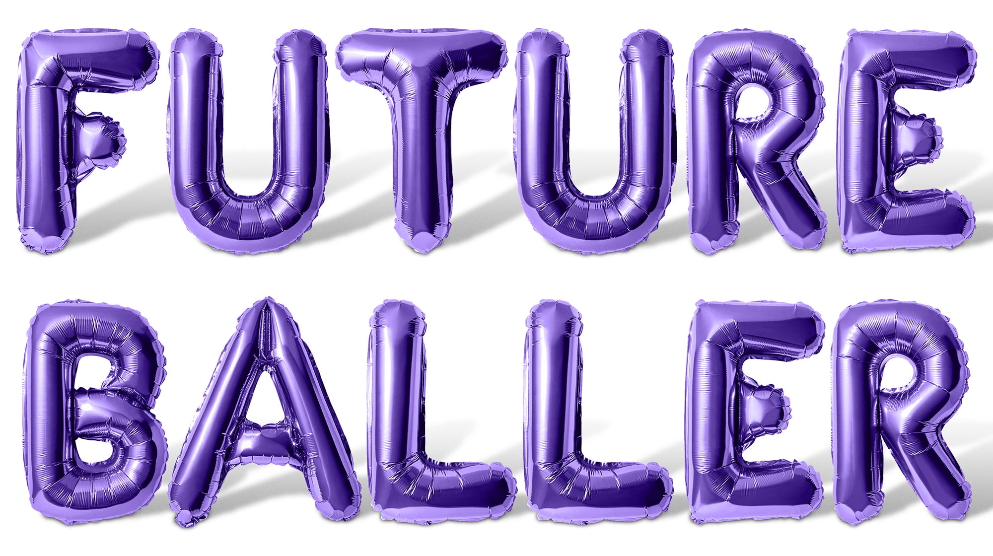 Letter Balloons - FUTURE BALLER 16" Inch Alphabet Letters Foil Mylar ...