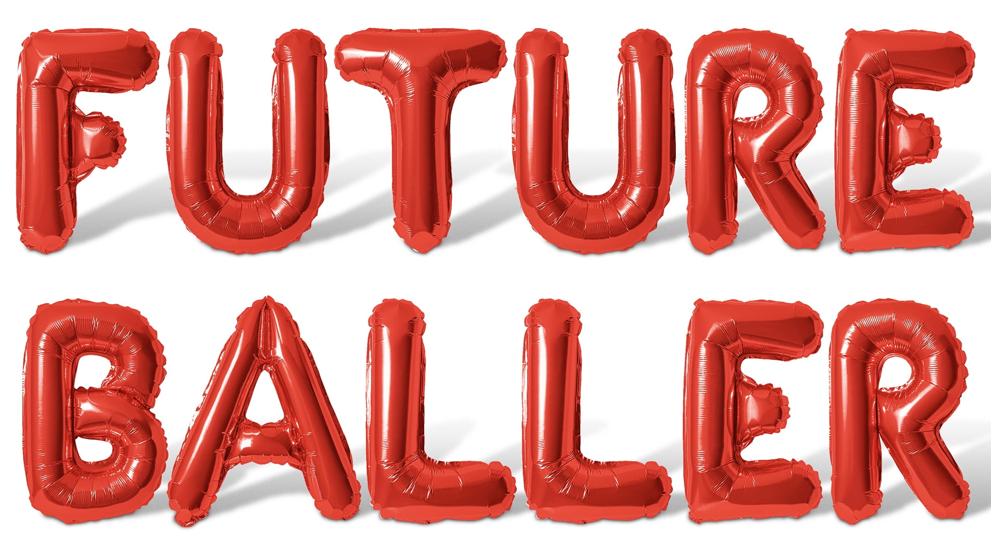 Letter Balloons - FUTURE BALLER 16" Inch Alphabet Letters Foil Mylar ...