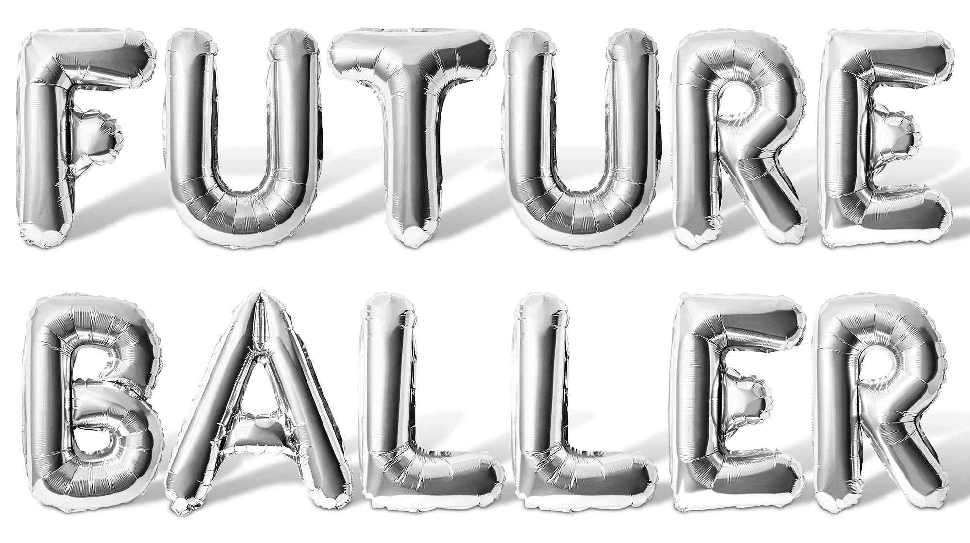 Letter Balloons - FUTURE BALLER 16" Inch Alphabet Letters Foil Mylar ...