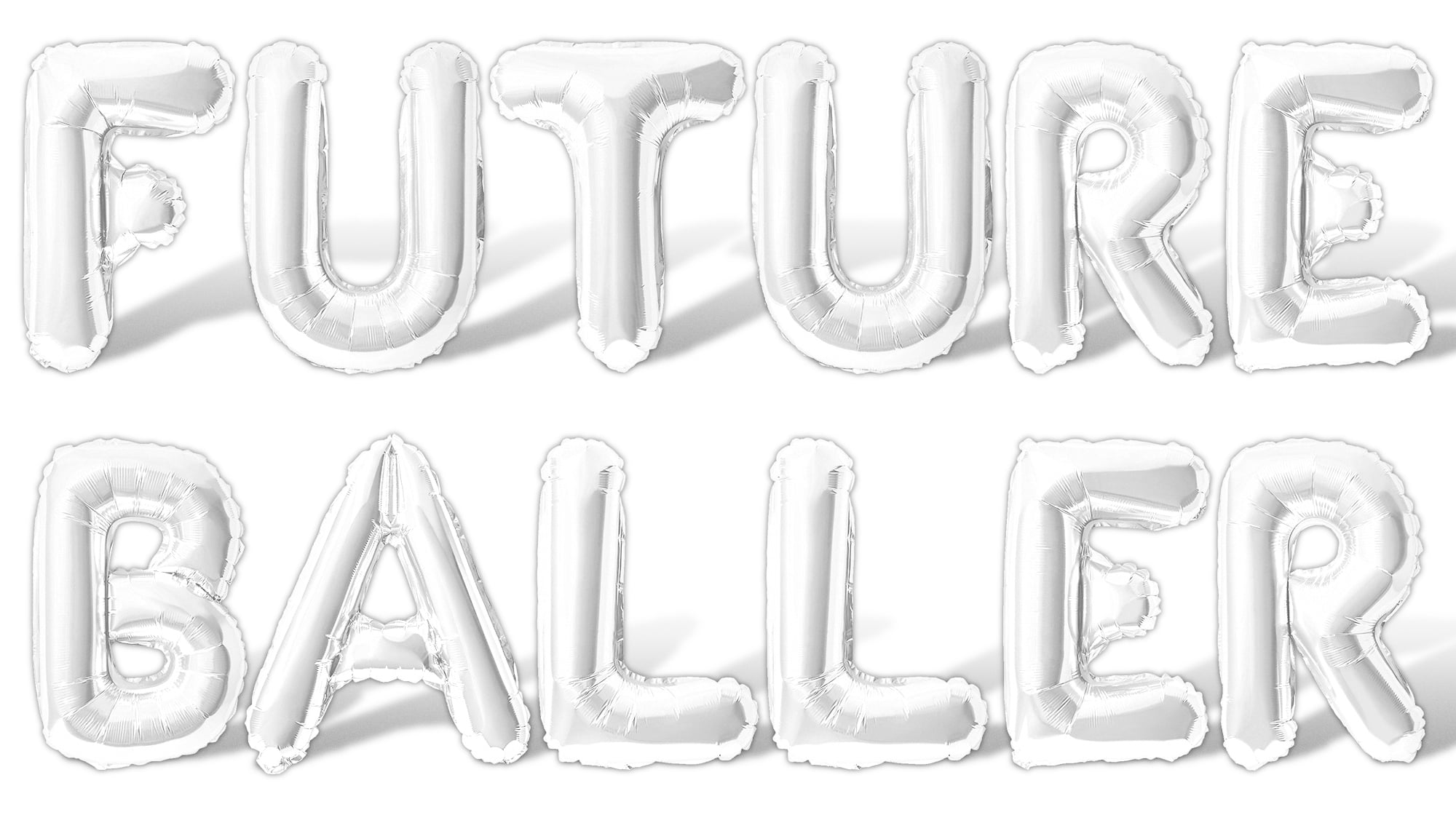 Letter Balloons - FUTURE BALLER 16" Inch Alphabet Letters Foil Mylar ...