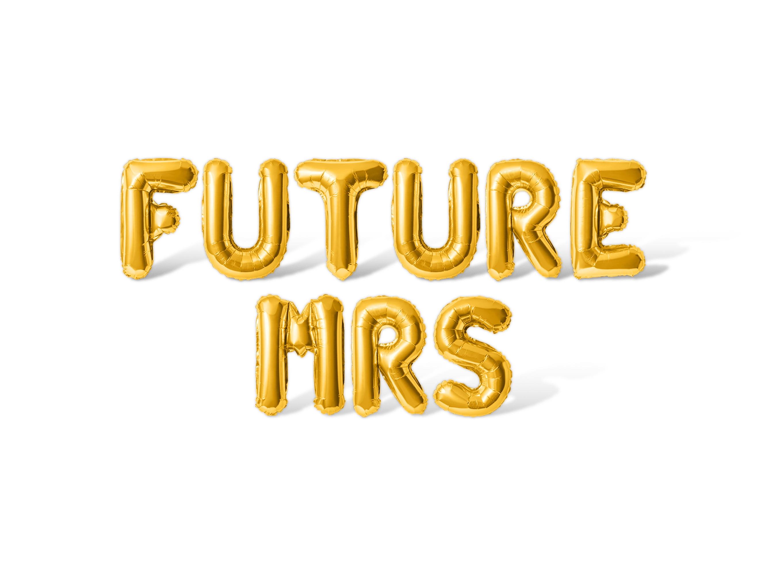 Letter Balloons - FUTURE MRS 16" Inch Alphabet Letters Foil Mylar ...