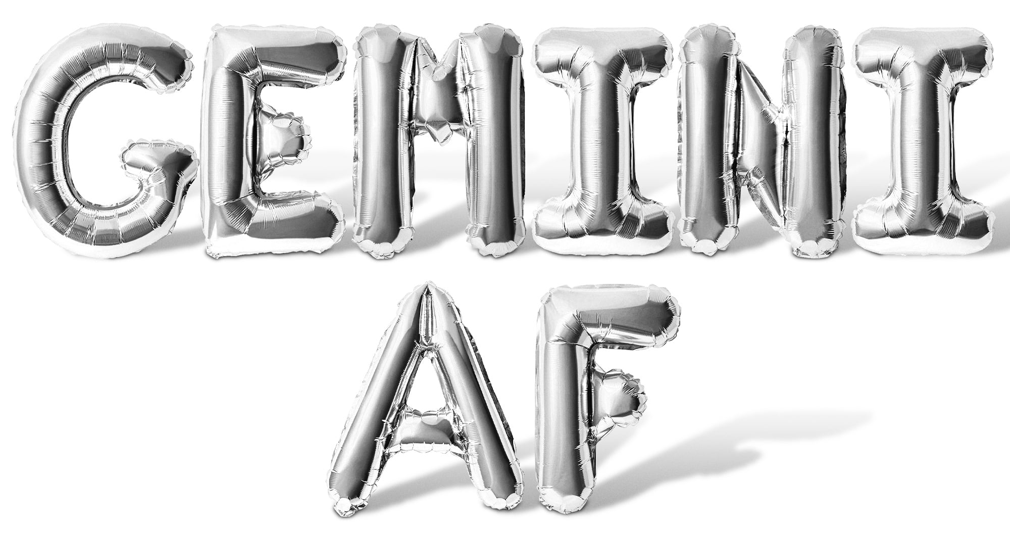 Letter Balloons - GEMINI AF 16" Inch Alphabet Letters Foil Mylar ...