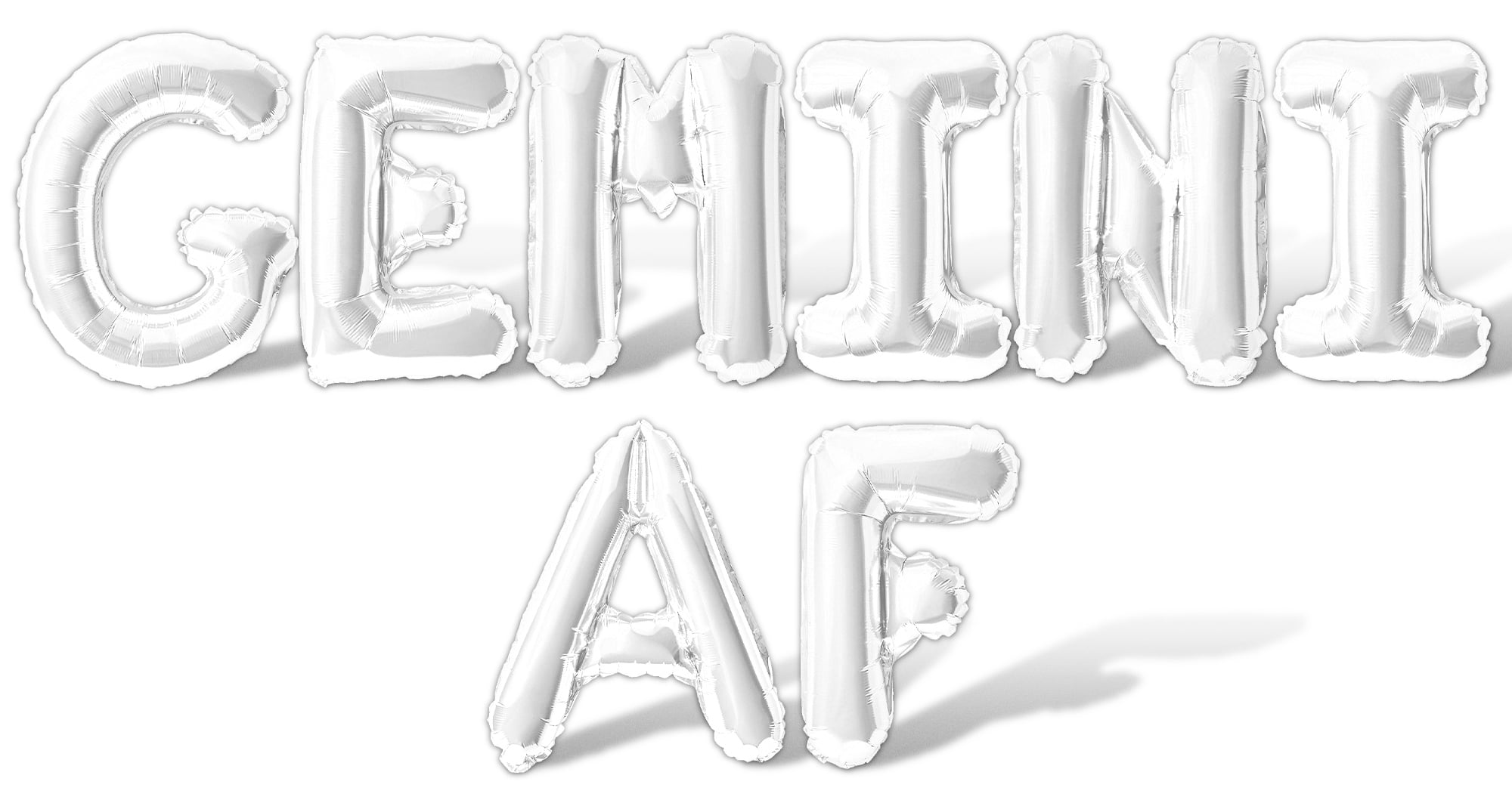 Letter Balloons - GEMINI AF 16" Inch Alphabet Letters Foil Mylar ...