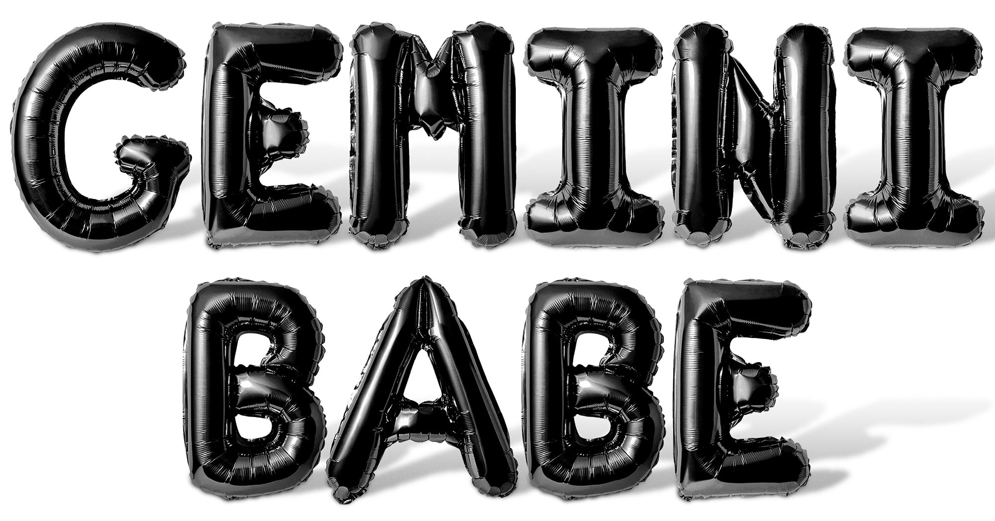 Letter Balloons - GEMINI BABE 16" Inch Alphabet Letters Foil Mylar ...