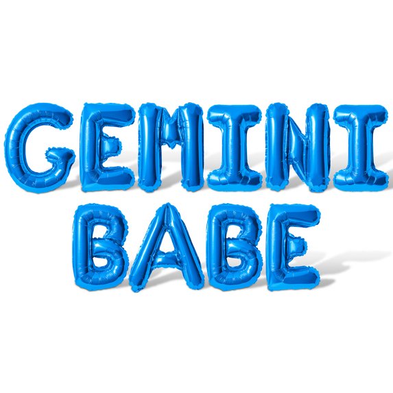 Letter Balloons - GEMINI BABE 16" Inch Alphabet Letters Foil Mylar ...