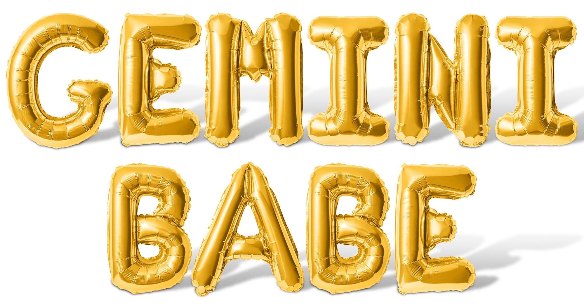 Letter Balloons - GEMINI BABE 16" Inch Alphabet Letters Foil Mylar ...