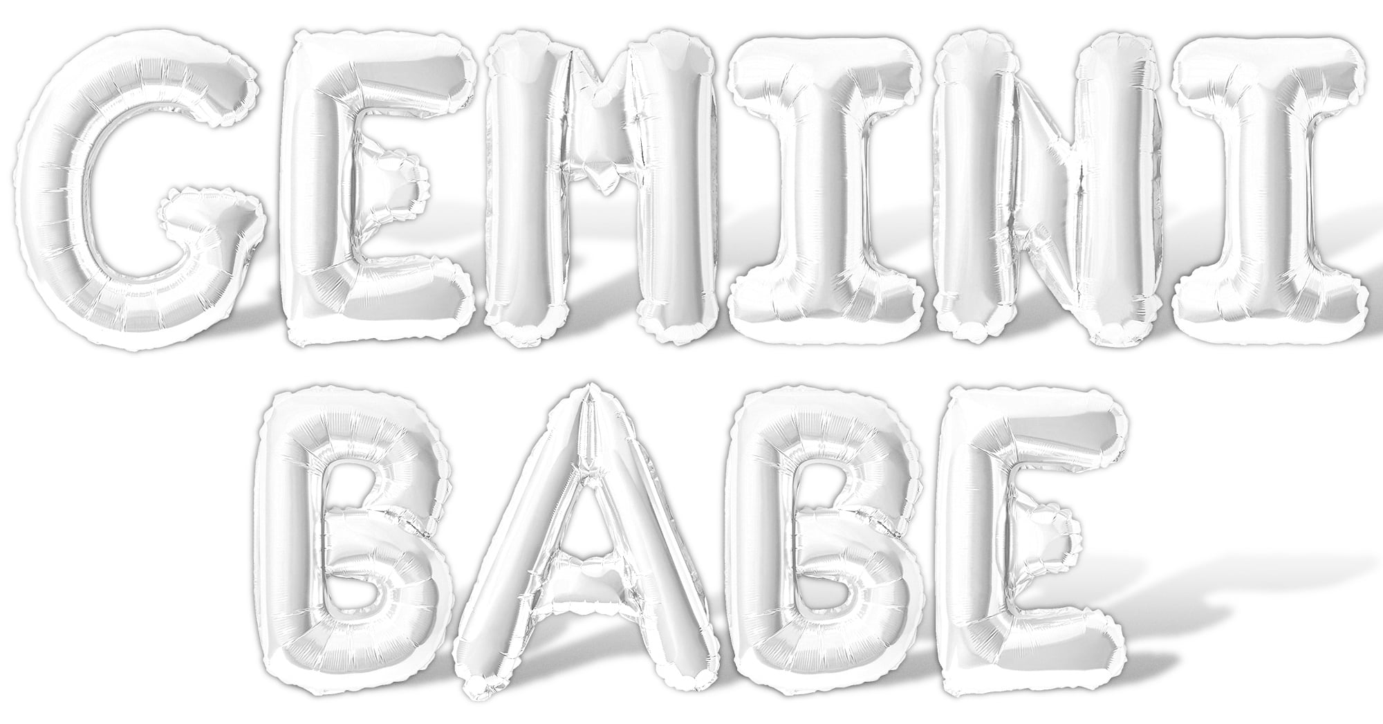 Letter Balloons - GEMINI BABE 16" Inch Alphabet Letters Foil Mylar ...