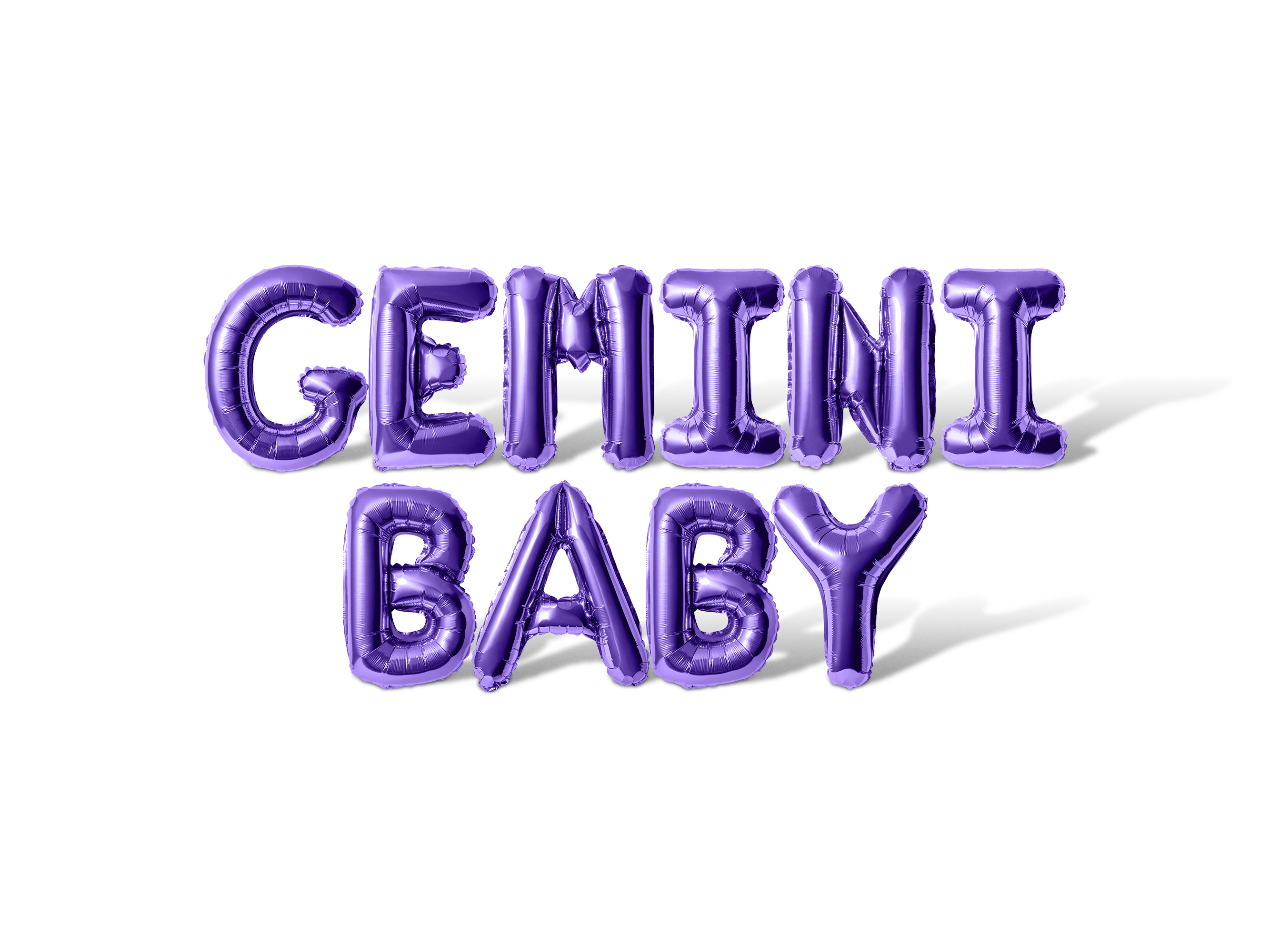Letter Balloons - GEMINI BABY 16" Inch Alphabet Letters Foil Mylar ...