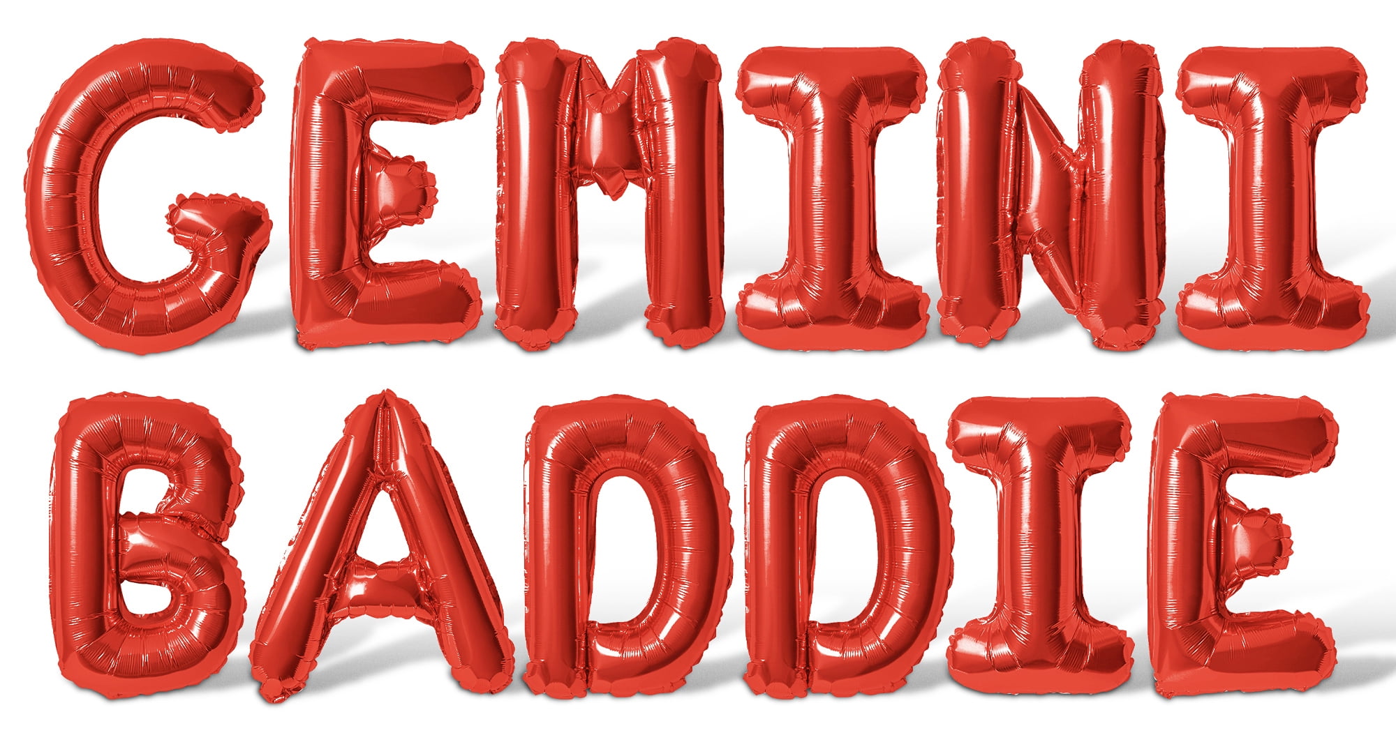 Letter Balloons - GEMINI BADDIE 16" Inch Alphabet Letters Foil Mylar ...