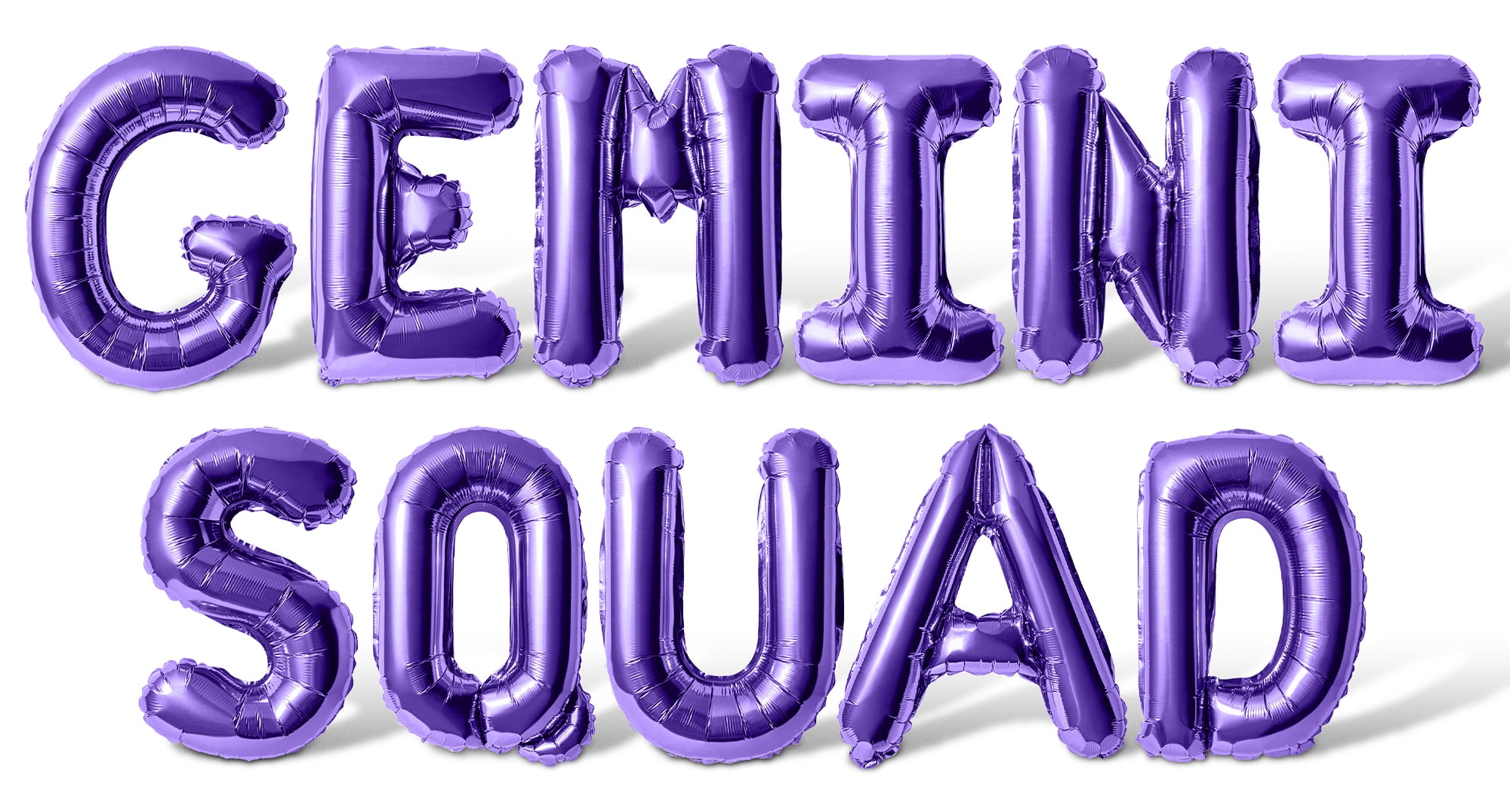 Letter Balloons - GEMINI SQUAD 16" Inch Alphabet Letters Foil Mylar ...