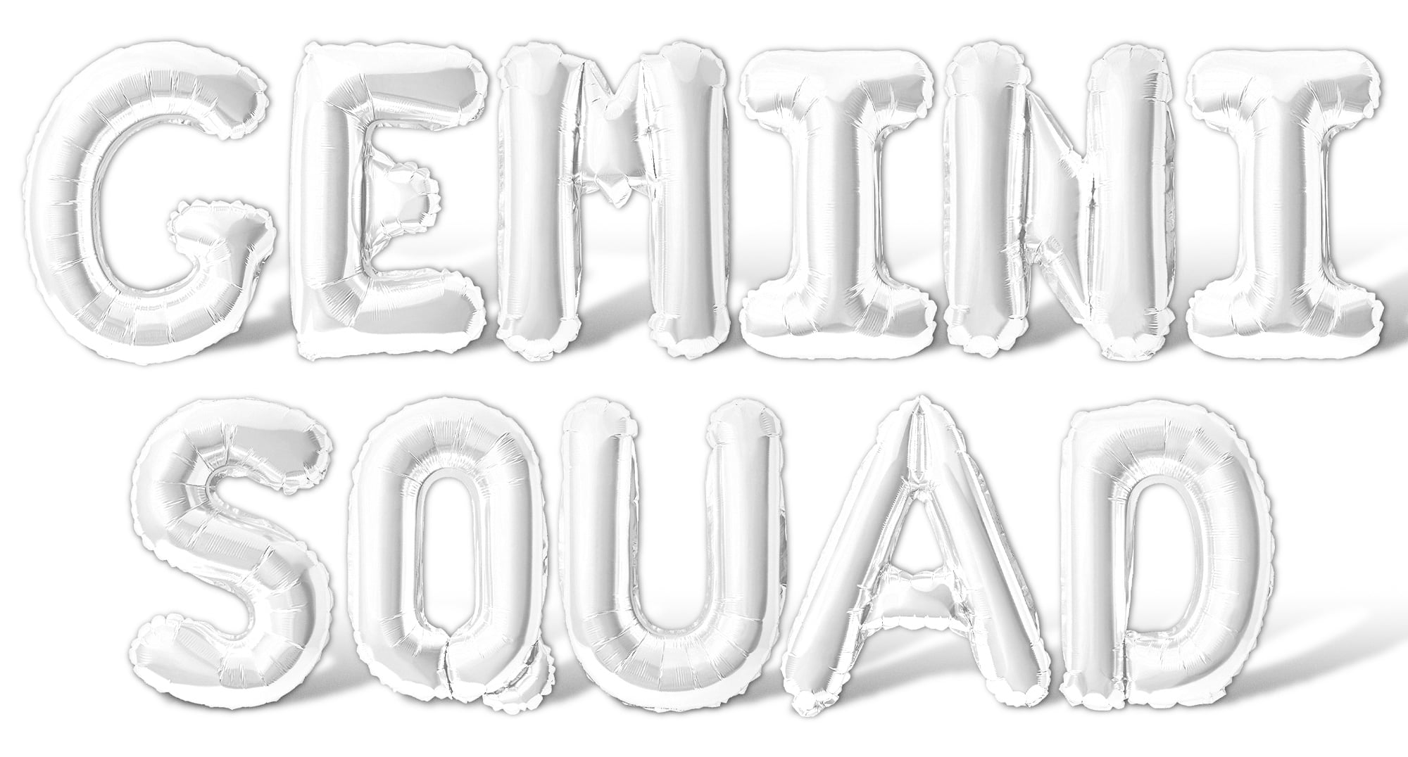 Letter Balloons - GEMINI SQUAD 16" Inch Alphabet Letters Foil Mylar ...