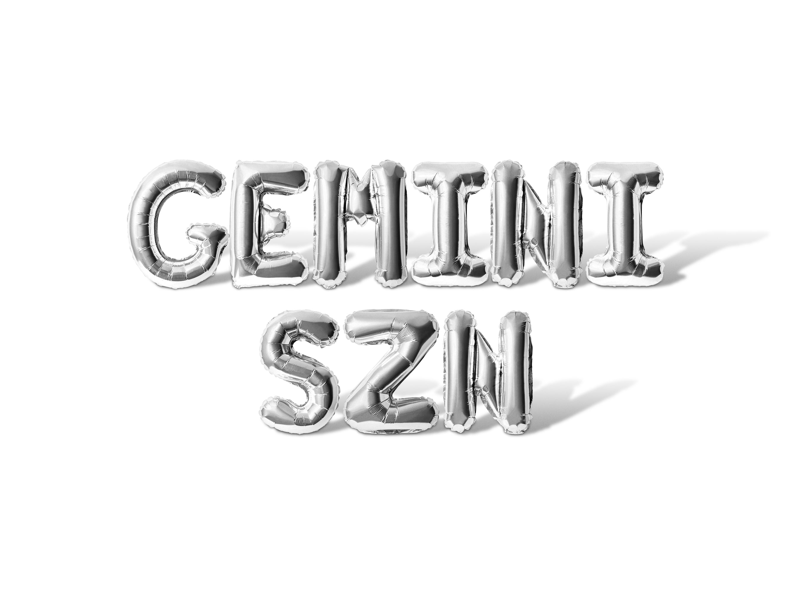 Letter Balloons - GEMINI SZN 16" Inch Alphabet Letters Foil Mylar ...