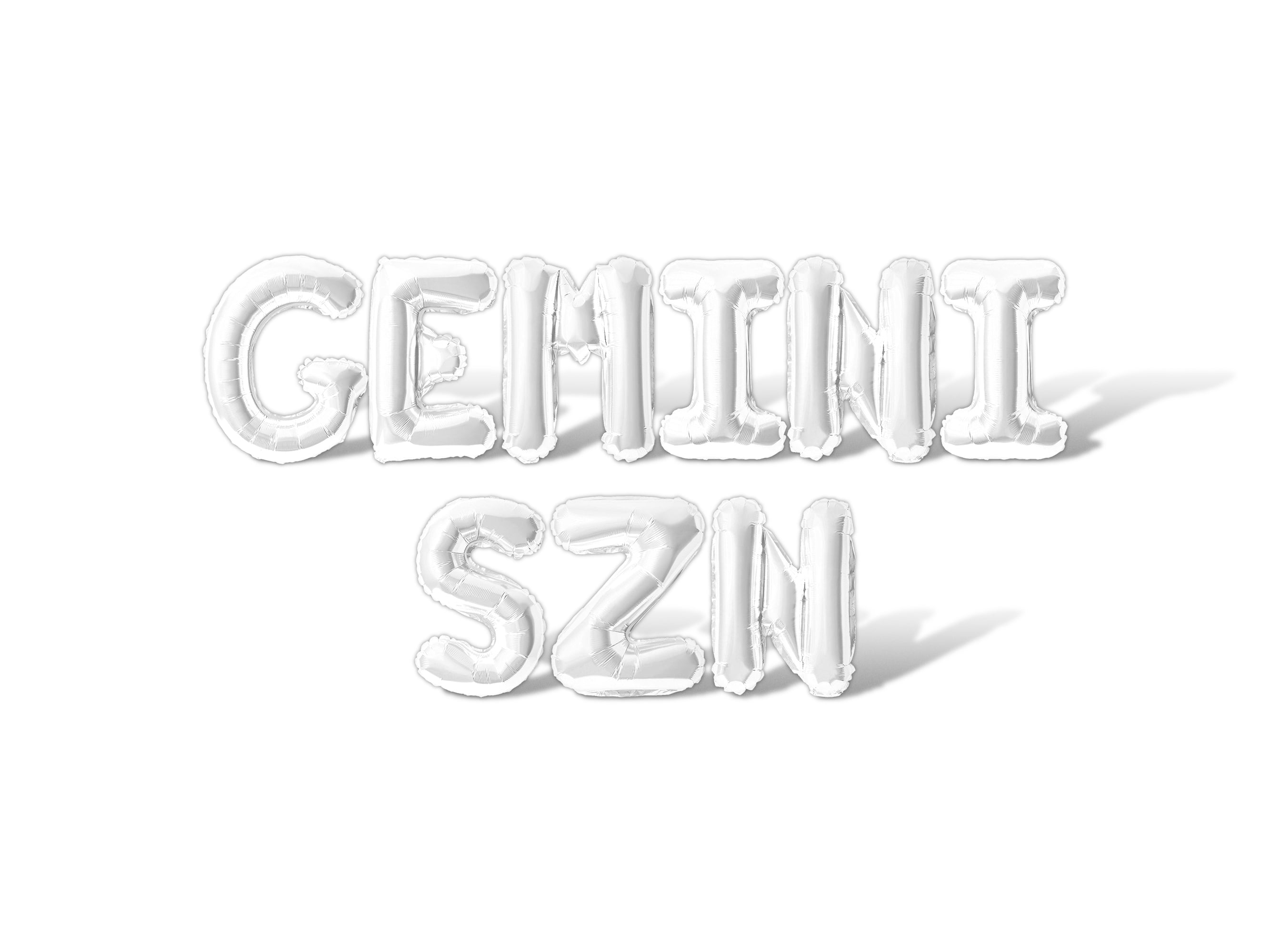 Letter Balloons - GEMINI SZN 16" Inch Alphabet Letters Foil Mylar ...