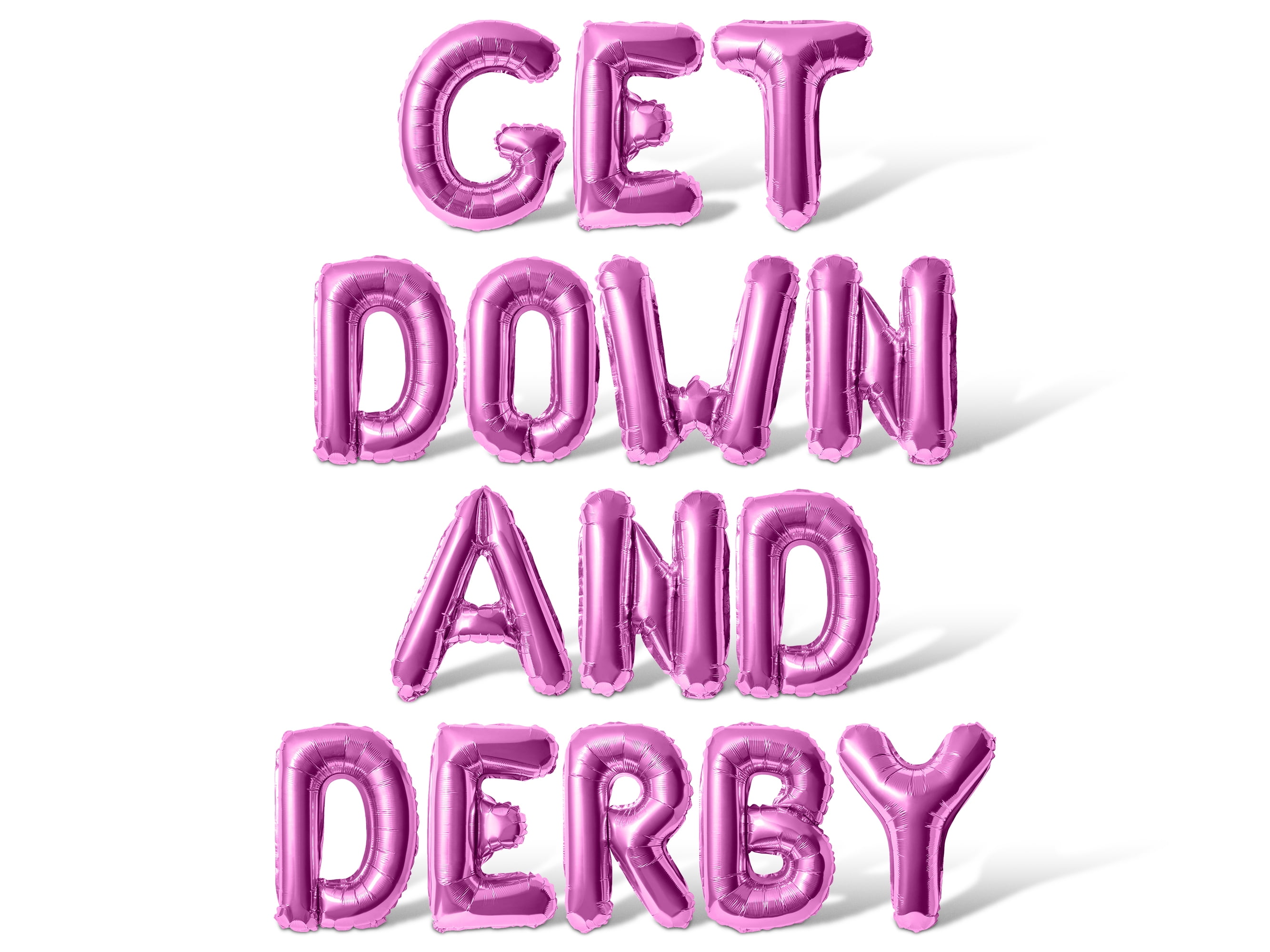 Letter Balloons - GET DOWN AND DERBY 16" Inch Alphabet Letters Foil ...