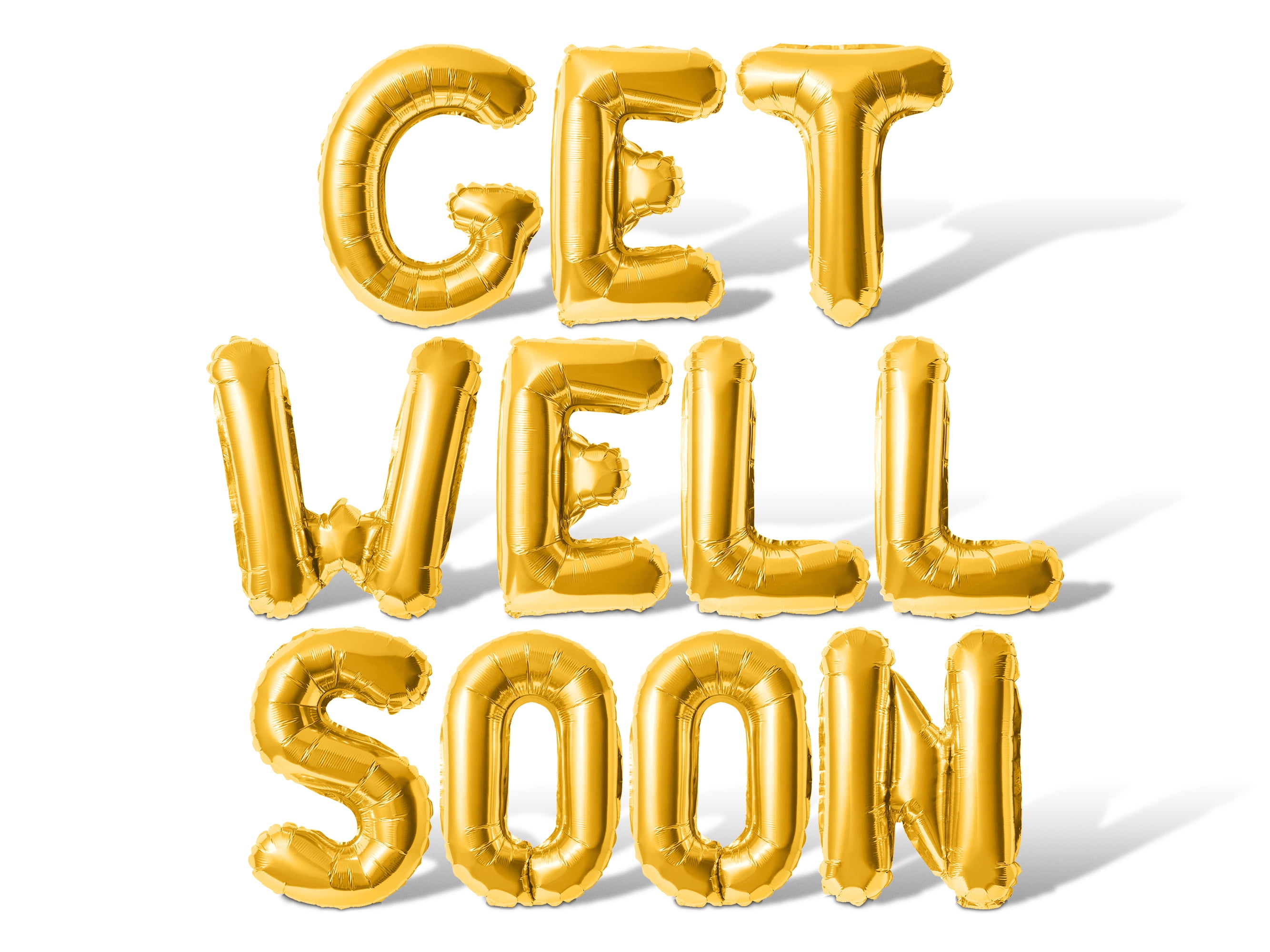 Letter Balloons - GET WELL SOON 16" Inch Alphabet Letters Foil Mylar ...