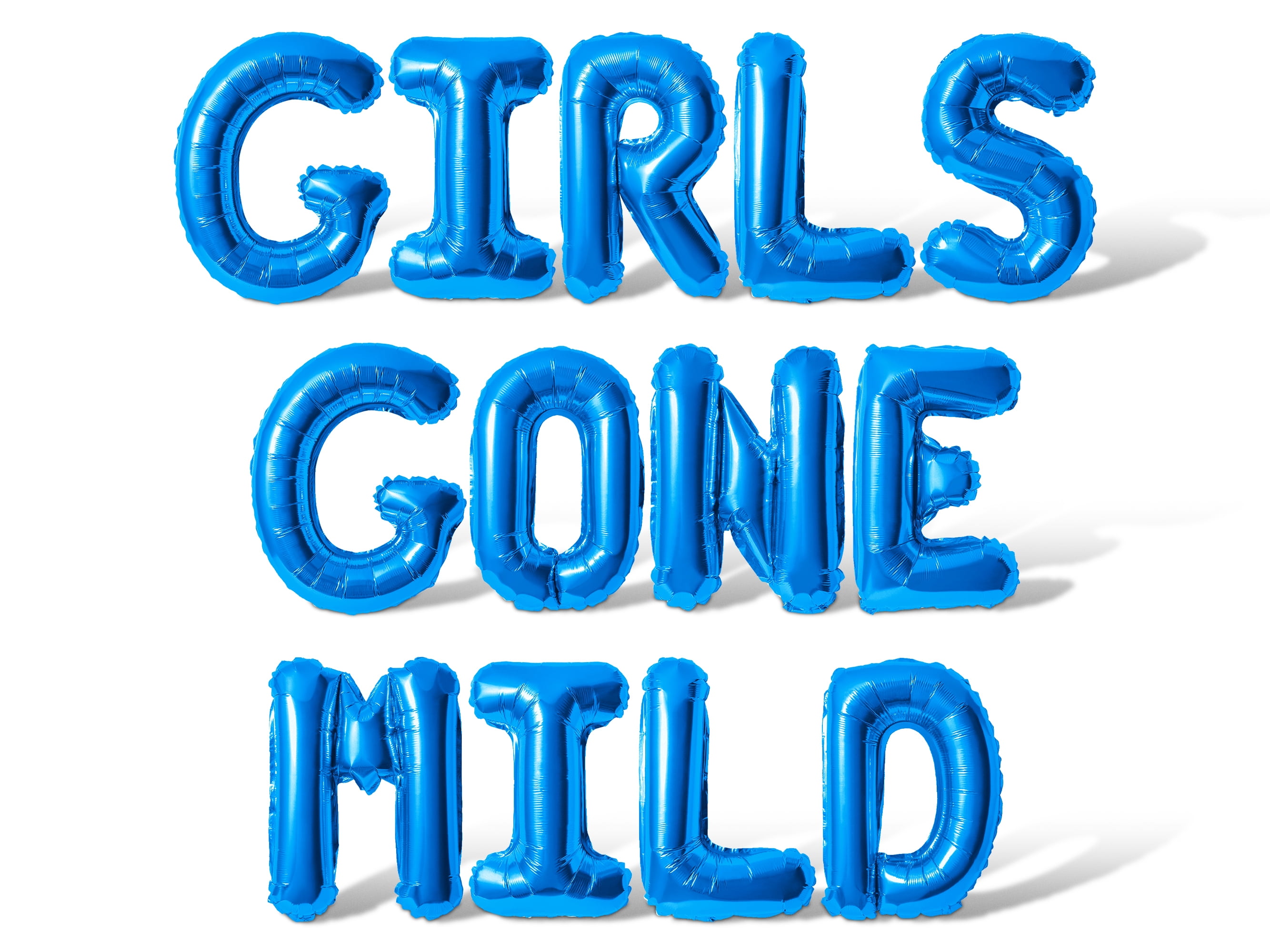 Letter Balloons - GIRLS GONE MILD 16" Inch Alphabet Letters Foil Mylar ...
