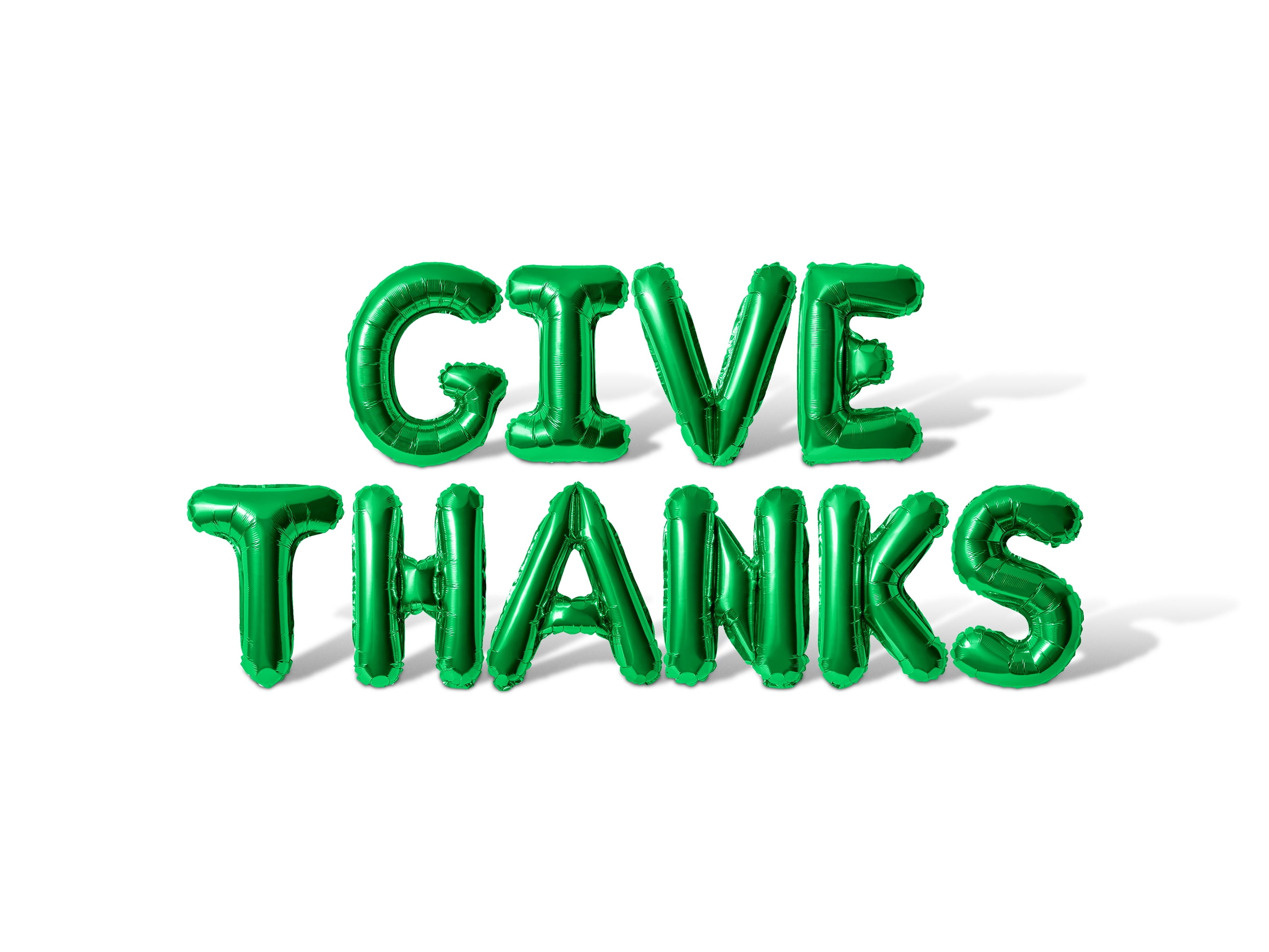 Letter Balloons - GIVE THANKS 16" Inch Alphabet Letters Foil Mylar ...