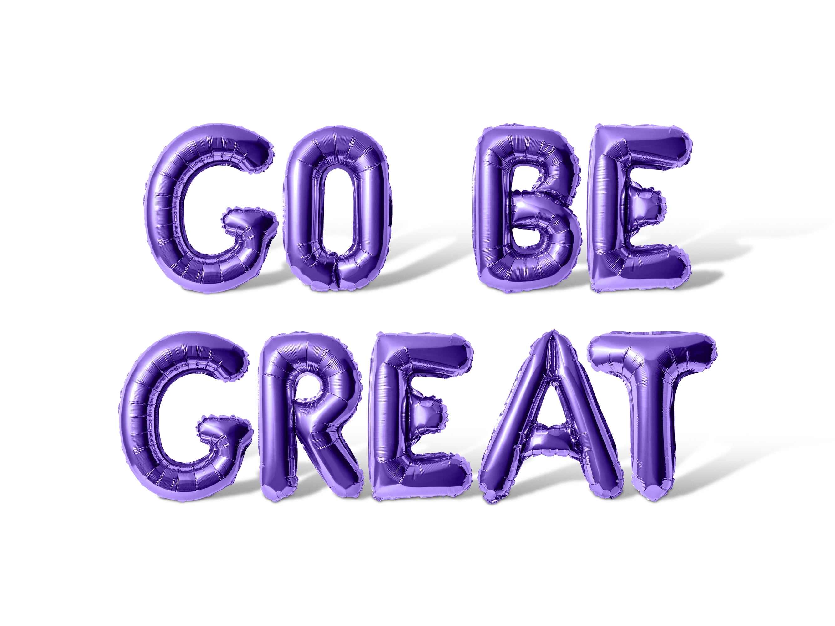 Letter Balloons - GO BE GREAT 16" Inch Alphabet Letters Foil Mylar ...
