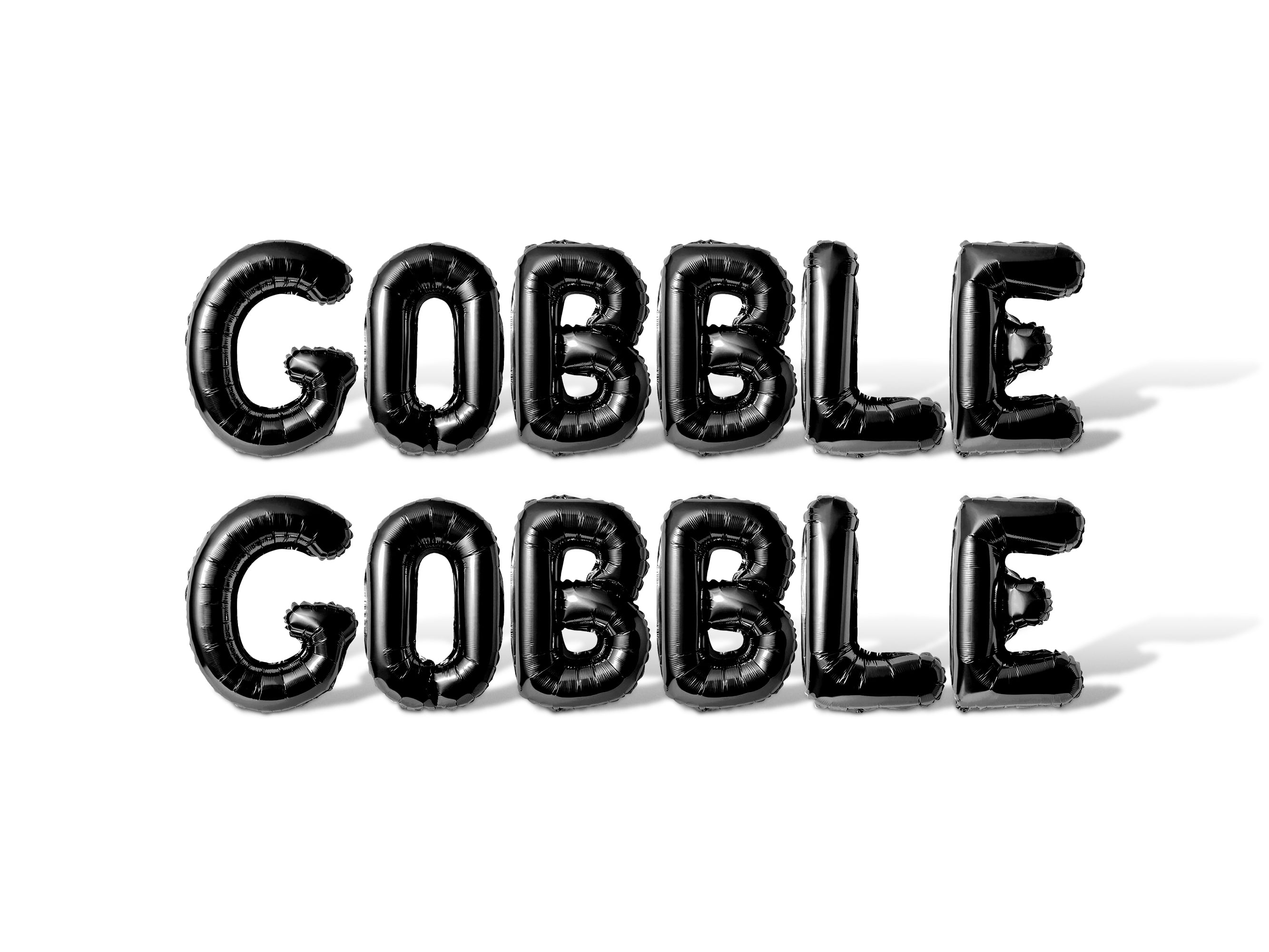 Letter Balloons - GOBBLE GOBBLE 16" Inch Alphabet Letters Foil Mylar ...
