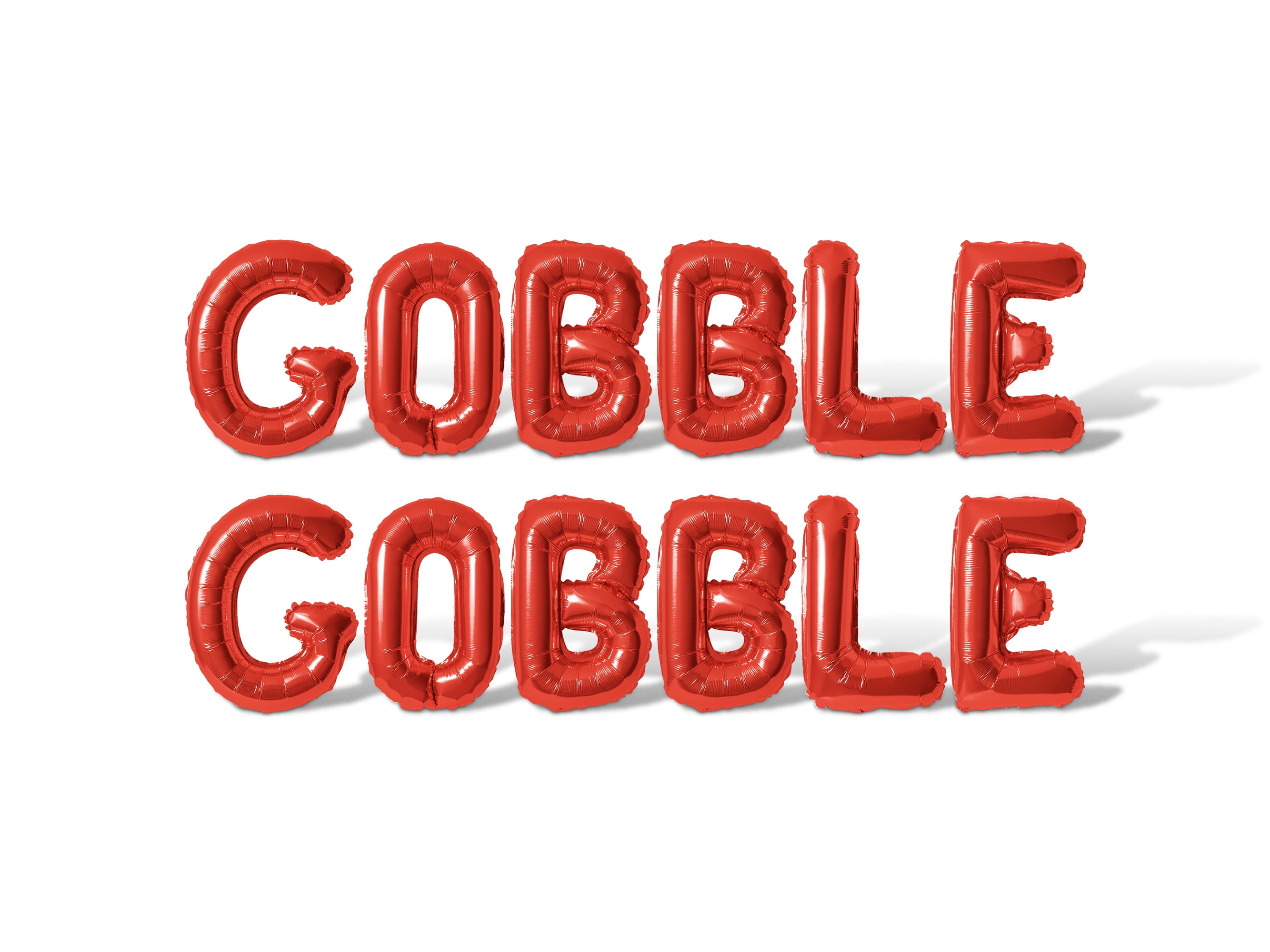 Letter Balloons - GOBBLE GOBBLE 16" Inch Alphabet Letters Foil Mylar ...