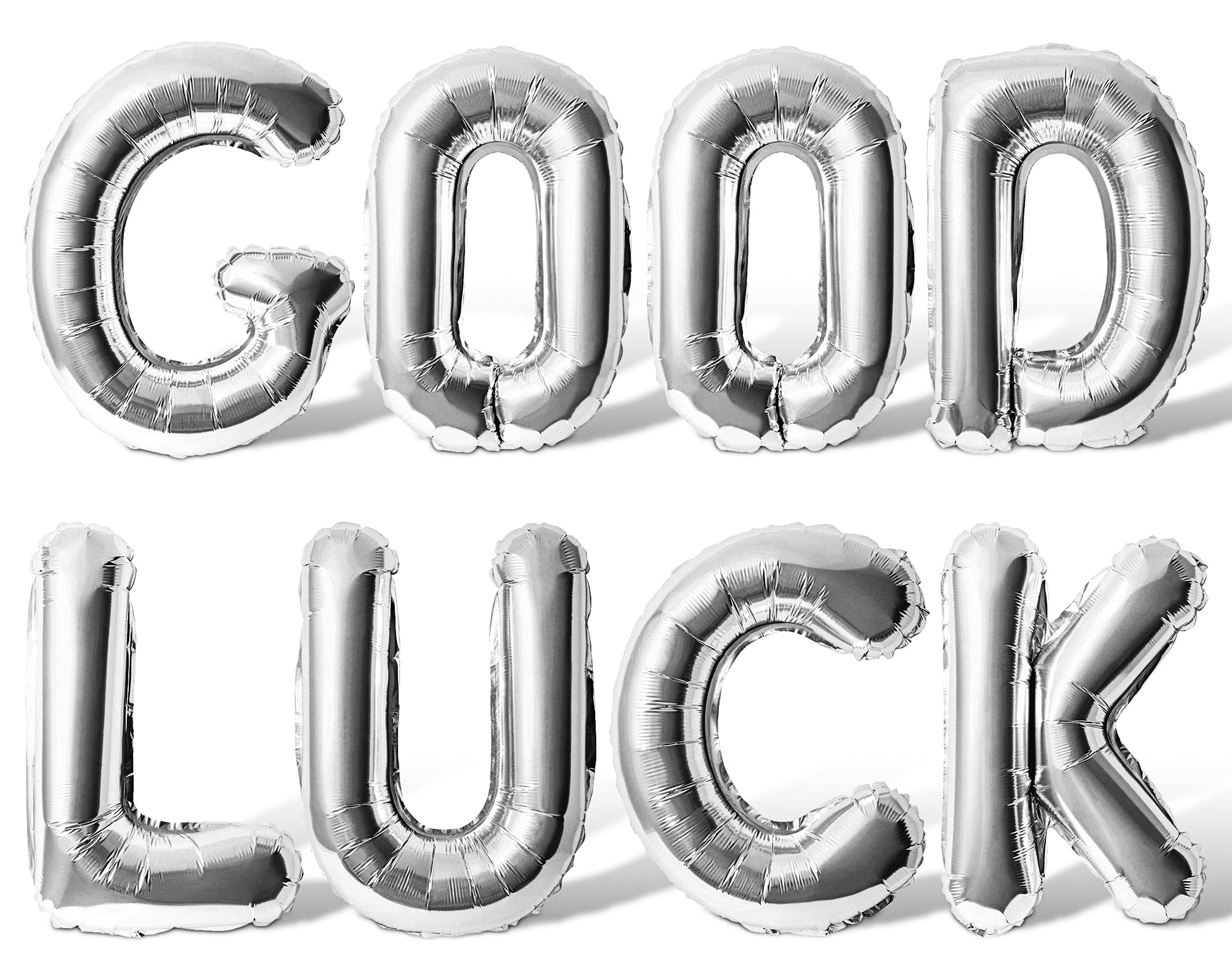 Letter Balloons - GOOD LUCK 16" Inch Alphabet Letters Foil Mylar ...