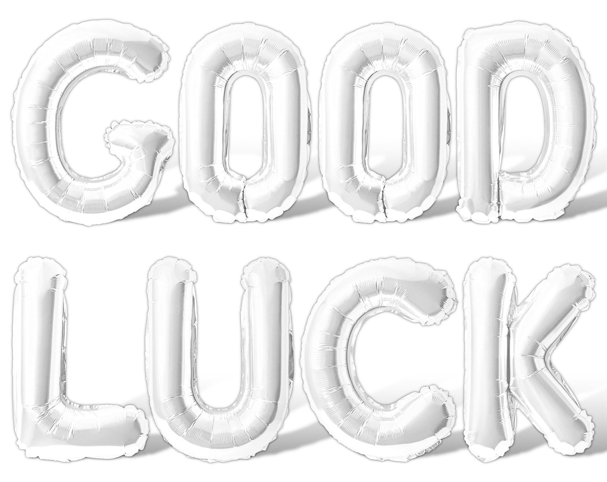 Letter Balloons - GOOD LUCK 16" Inch Alphabet Letters Foil Mylar ...