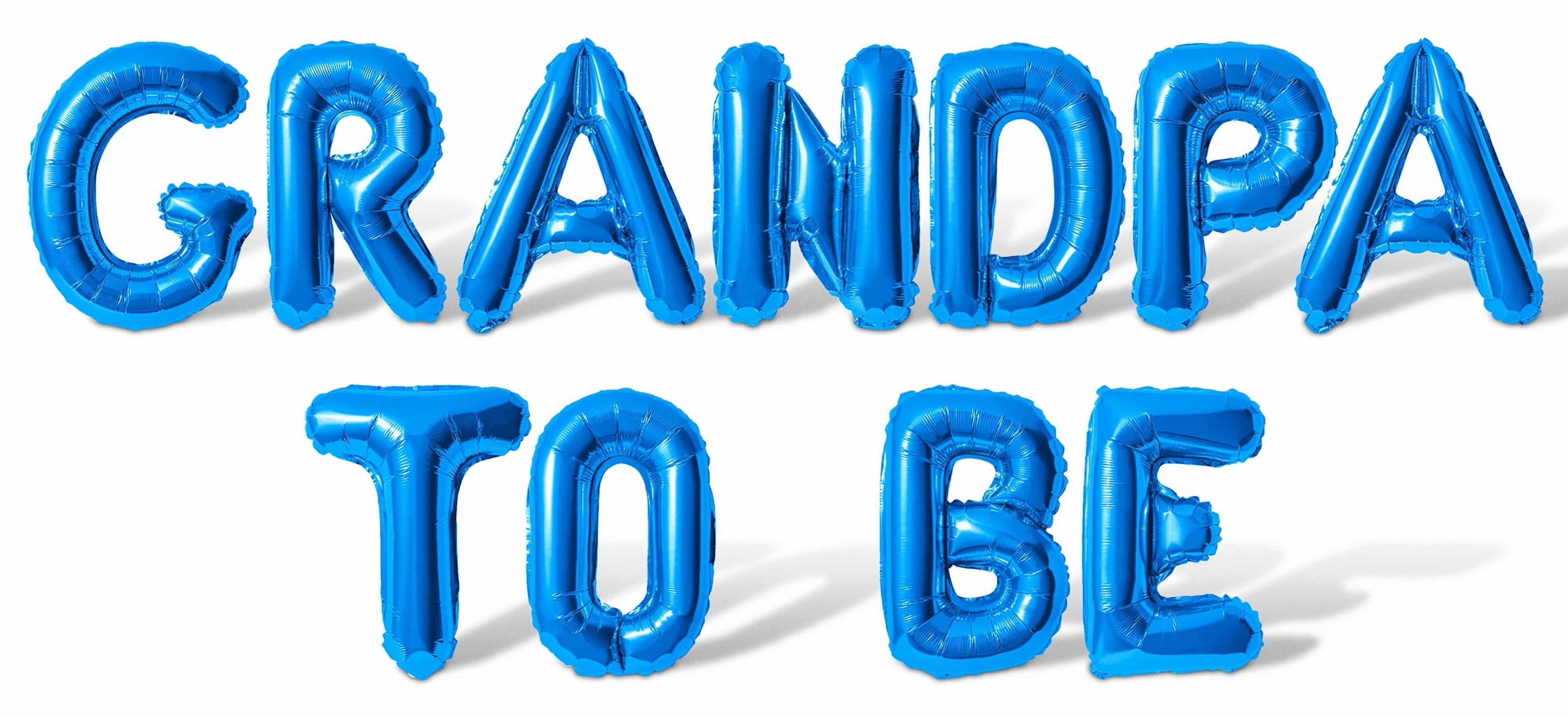 Letter Balloons - GRANDPA TO BE 16" Inch Alphabet Letters Foil Mylar ...