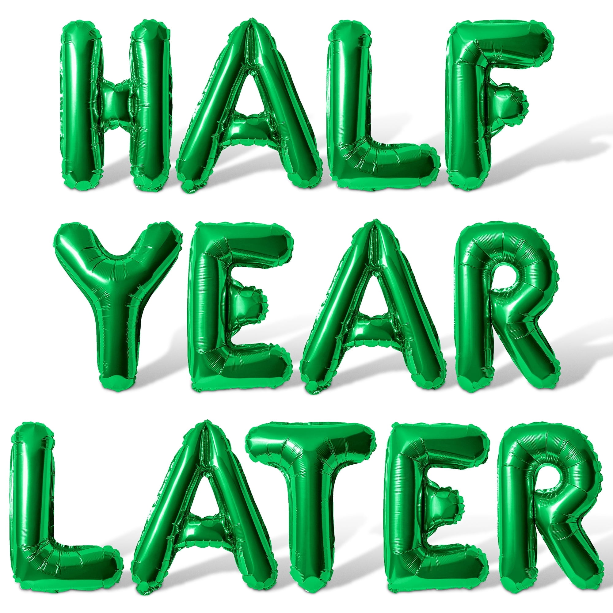 Letter Balloons - HALF YEAR LATER 16" Inch Alphabet Letters Foil Mylar ...