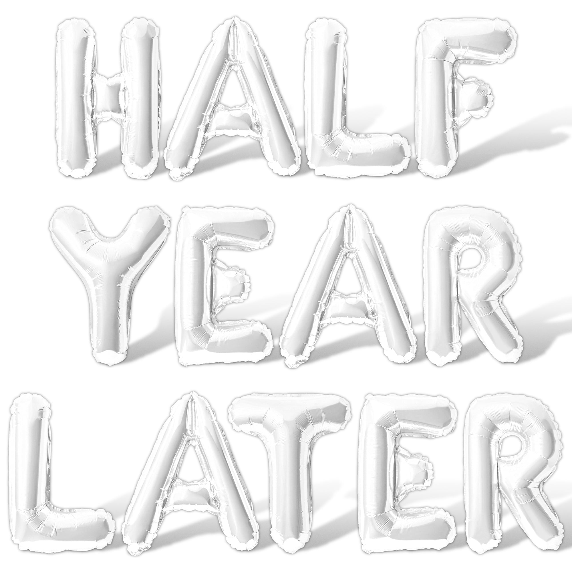 Letter Balloons - HALF YEAR LATER 16" Inch Alphabet Letters Foil Mylar ...