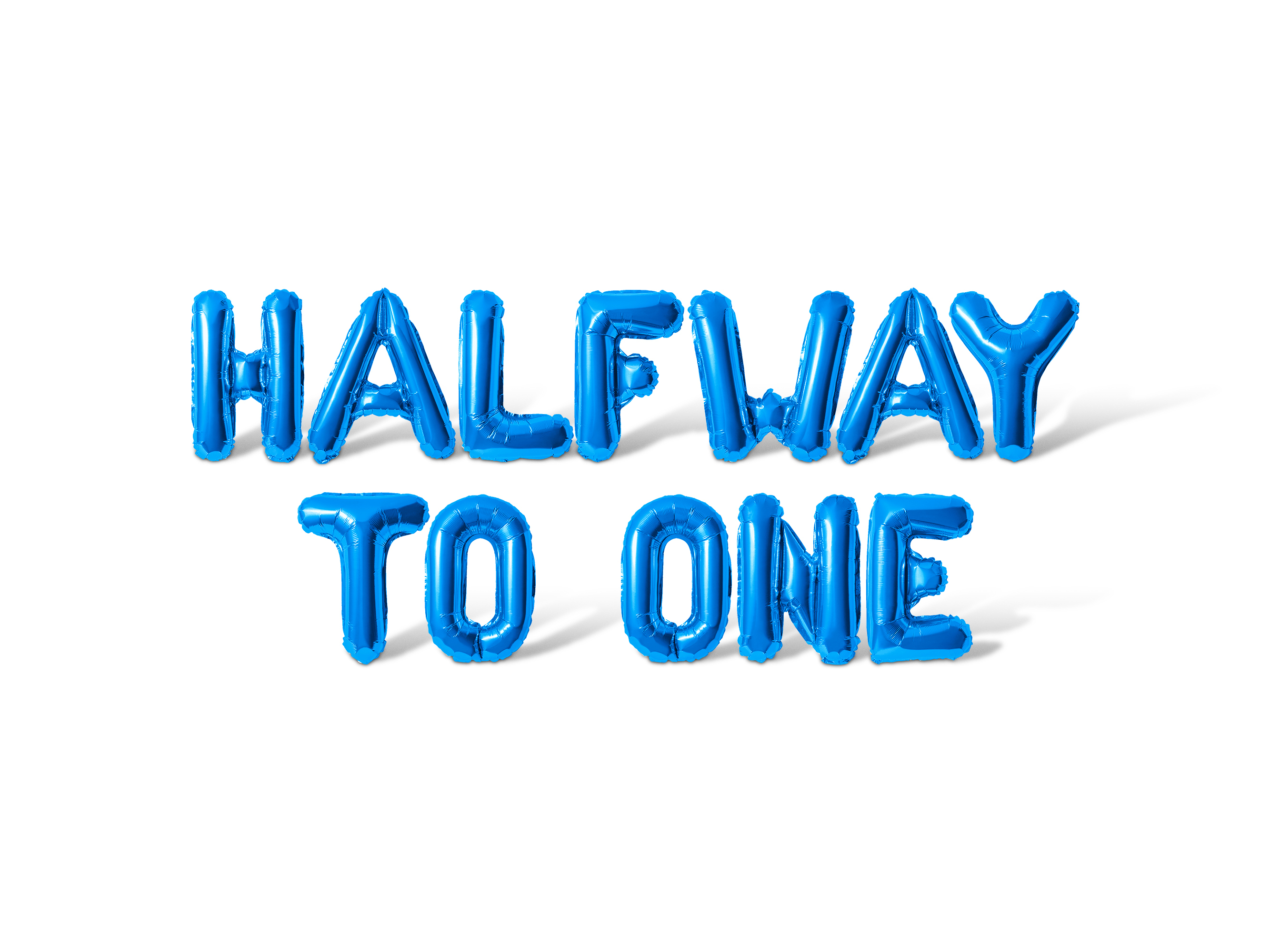 Letter Balloons - HALFWAY TO ONE 16" Inch Alphabet Letters Foil Mylar ...