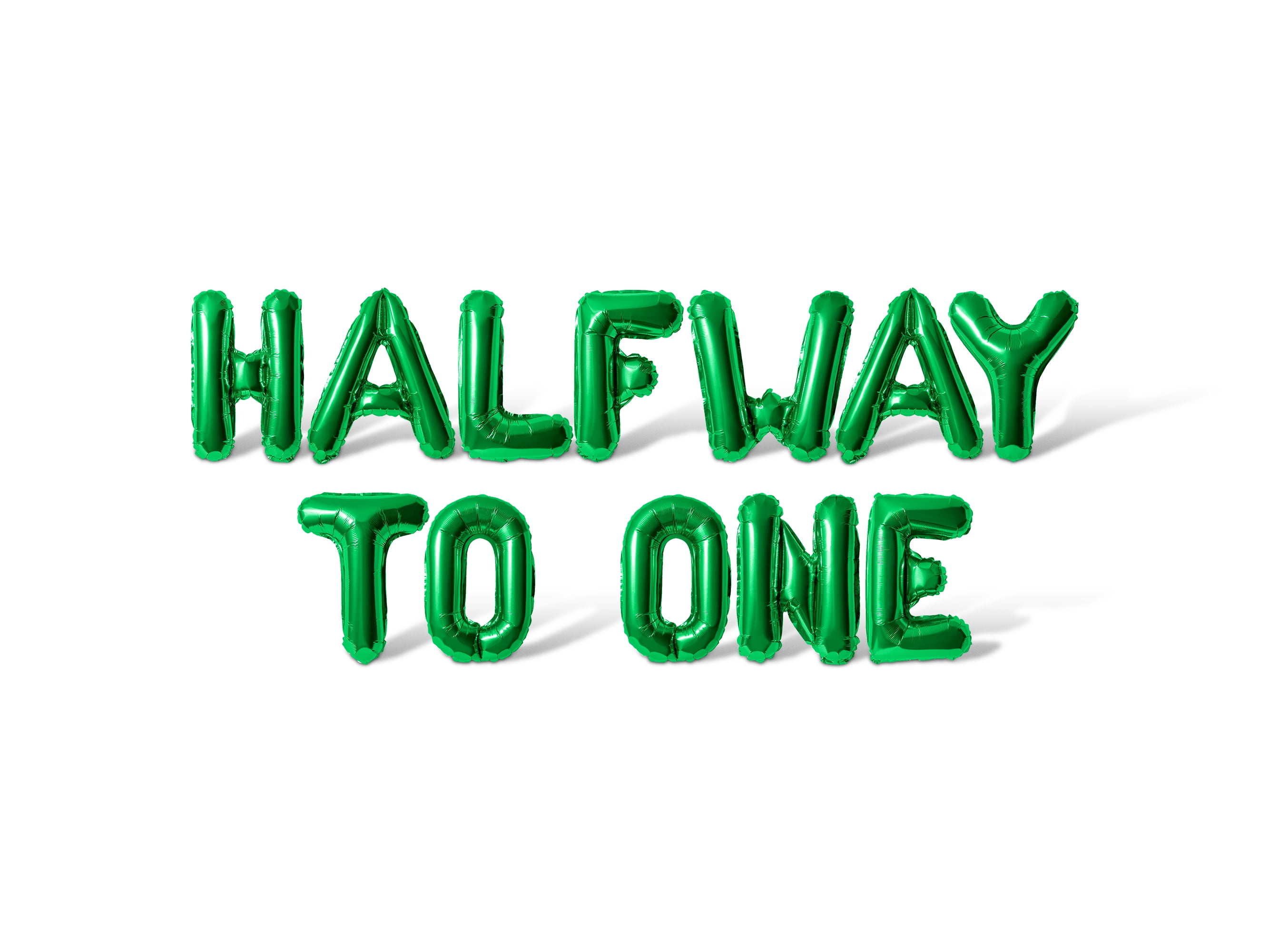 Letter Balloons - HALFWAY TO ONE 16" Inch Alphabet Letters Foil Mylar ...