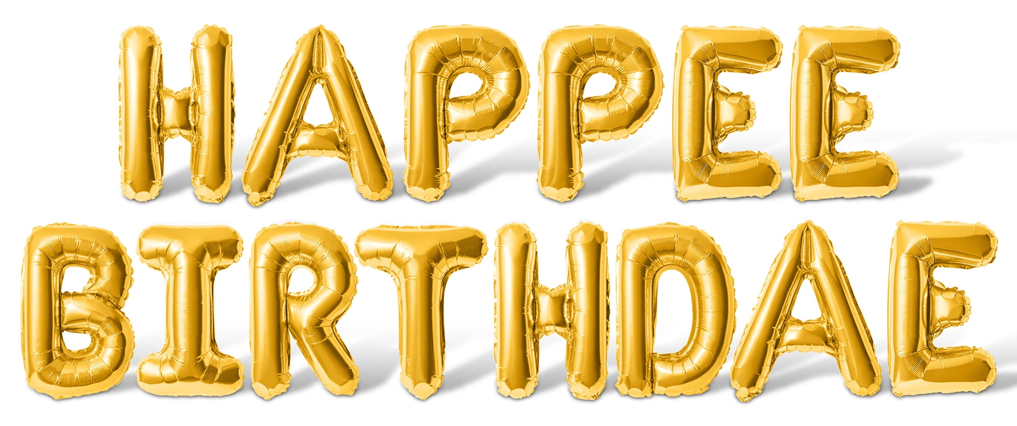 Letter Balloons - HAPPEE BIRTHDAE 16" Inch Alphabet Letters Foil Mylar Balloon Birthday Party ...