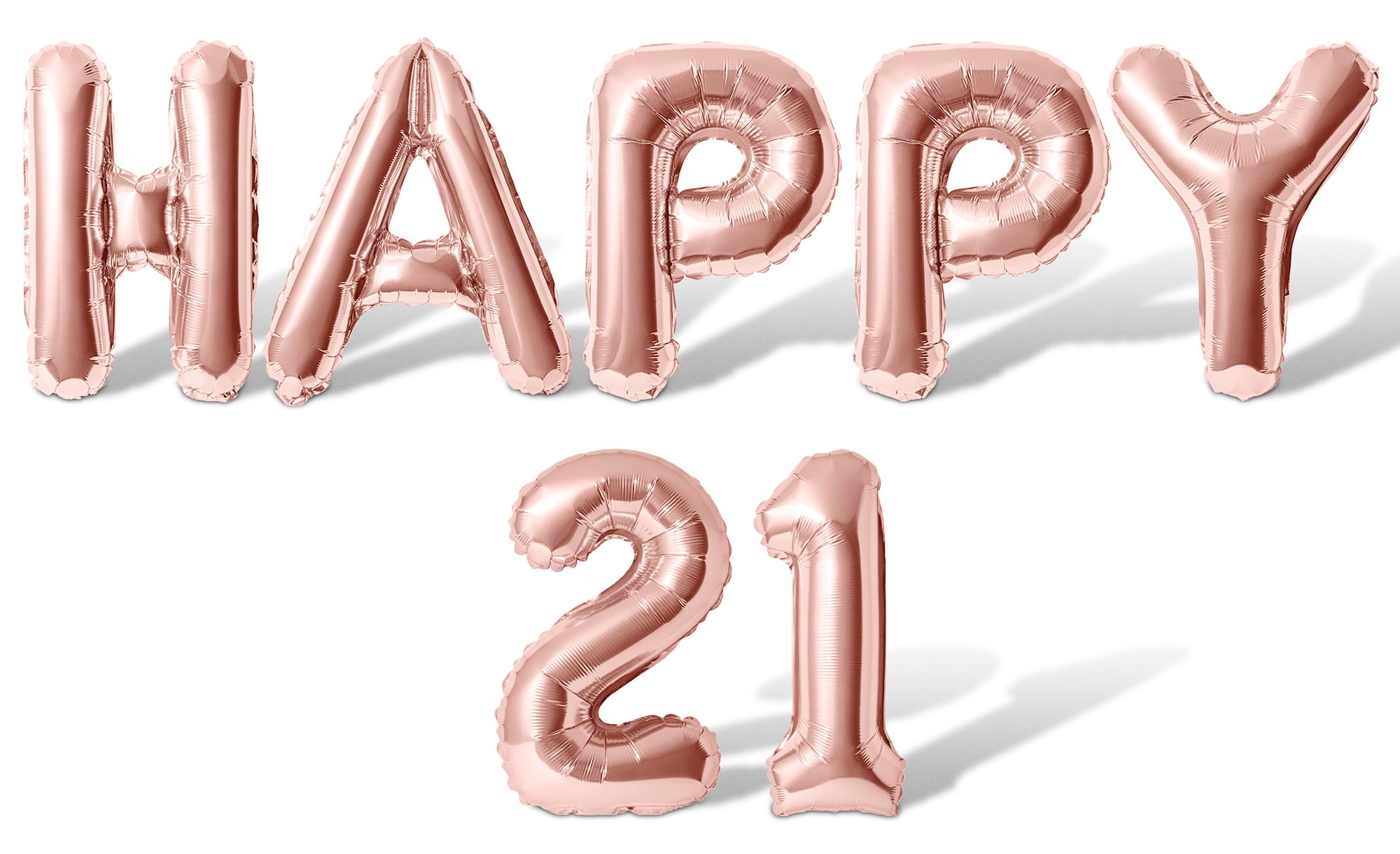 Letter Balloons - HAPPY 21 16" Inch Alphabet Letters Foil Mylar Balloon ...