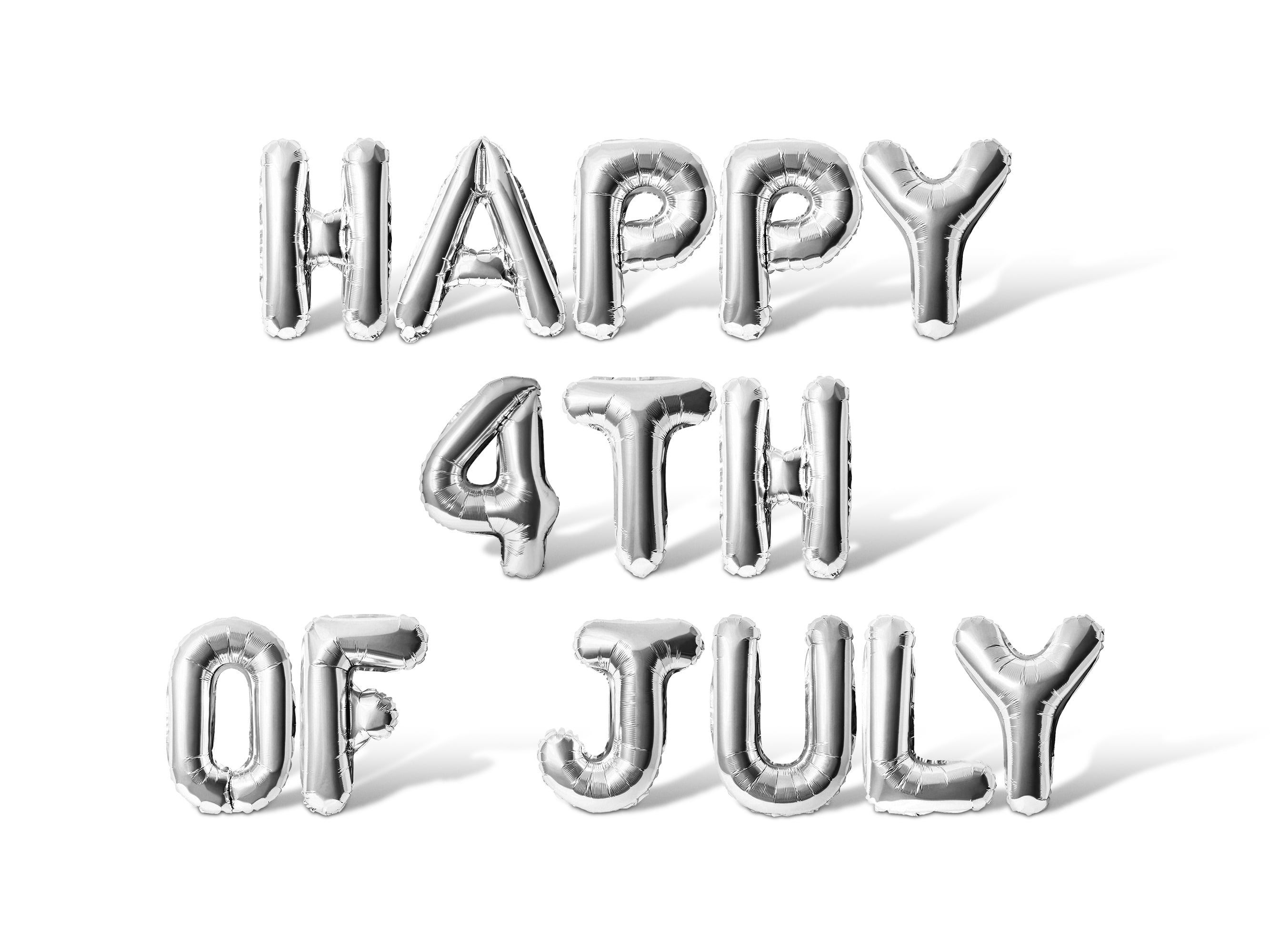 Letter Balloons - HAPPY 4TH OF JULY 16" Inch Alphabet Letters Foil ...
