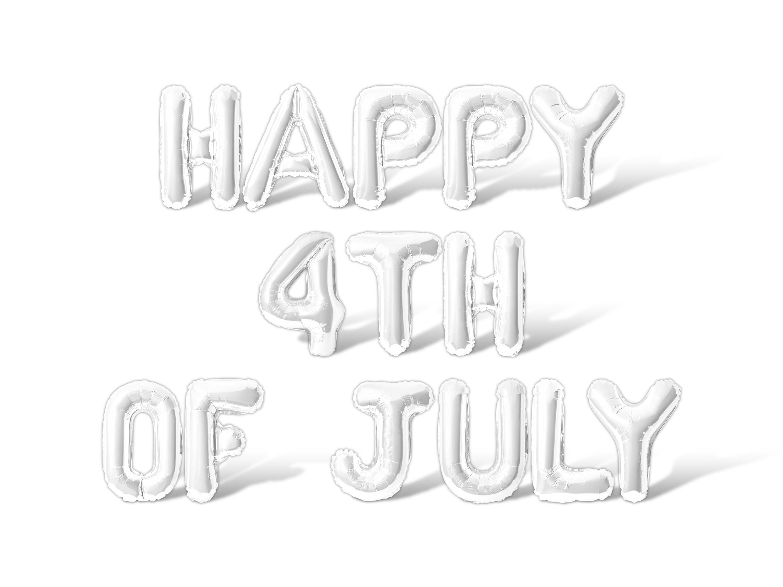 Letter Balloons - HAPPY 4TH OF JULY 16" Inch Alphabet Letters Foil ...