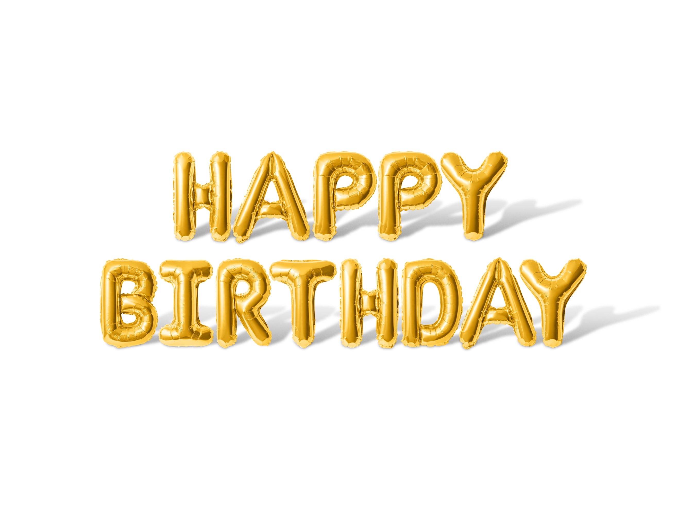 Letter Balloons - HAPPY BIRTHDAY 16" Inch Alphabet Letters Foil Mylar ...