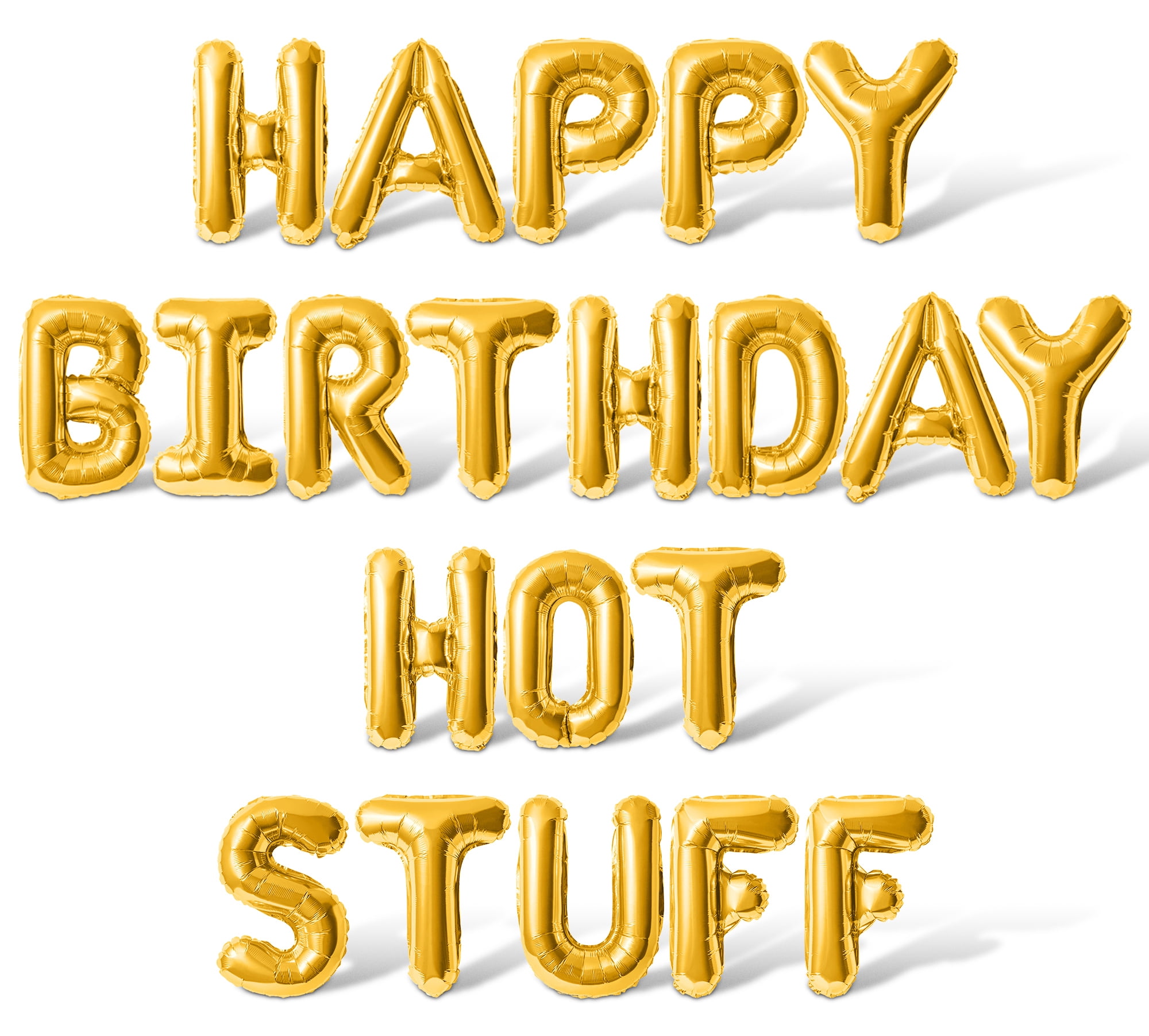 Letter Balloons - HAPPY BIRTHDAY HOT STUFF 16" Inch Alphabet Letters ...
