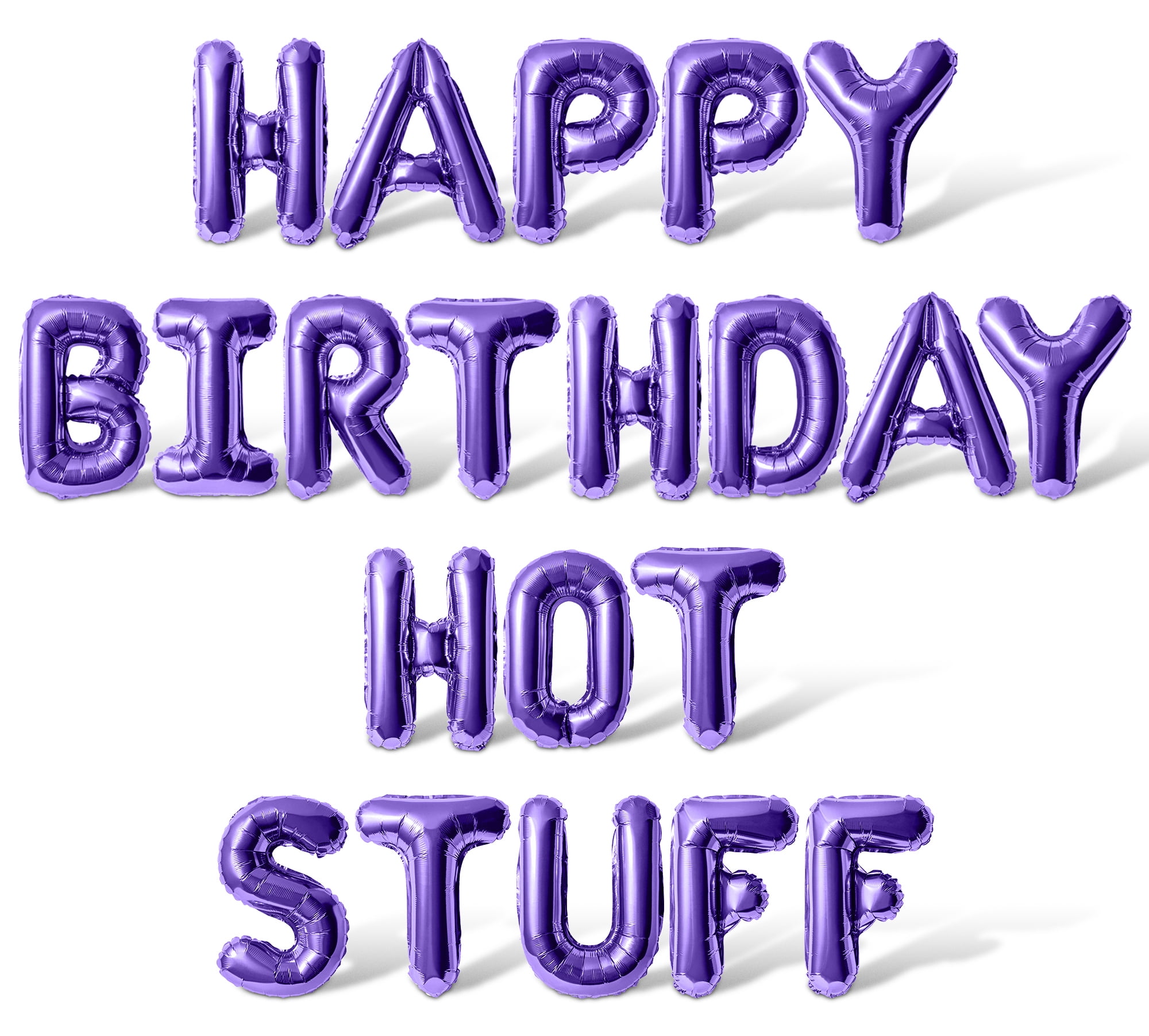Letter Balloons - HAPPY BIRTHDAY HOT STUFF 16" Inch Alphabet Letters ...