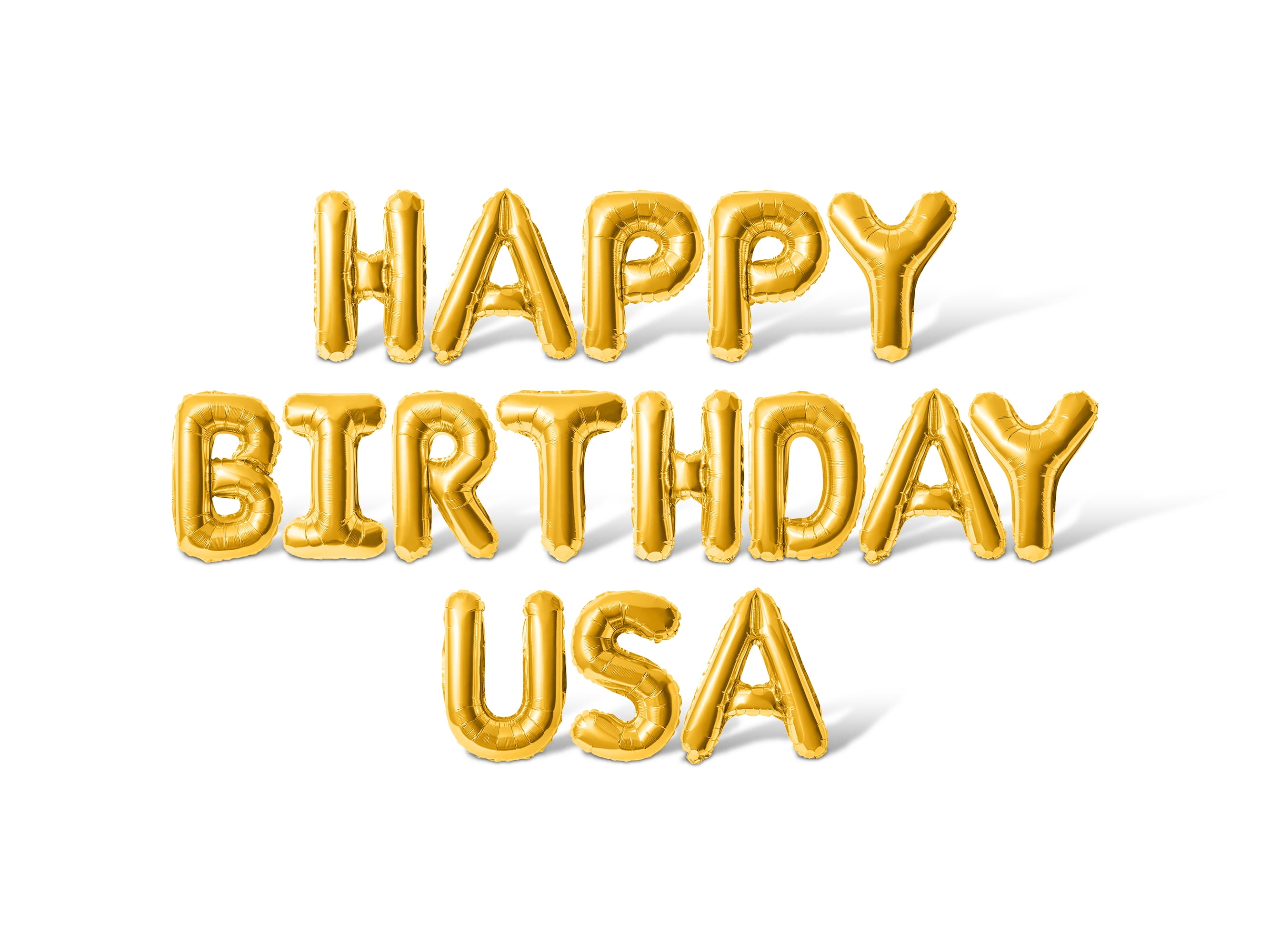 Letter Balloons - HAPPY BIRTHDAY USA 16" Inch Alphabet Letters Foil ...