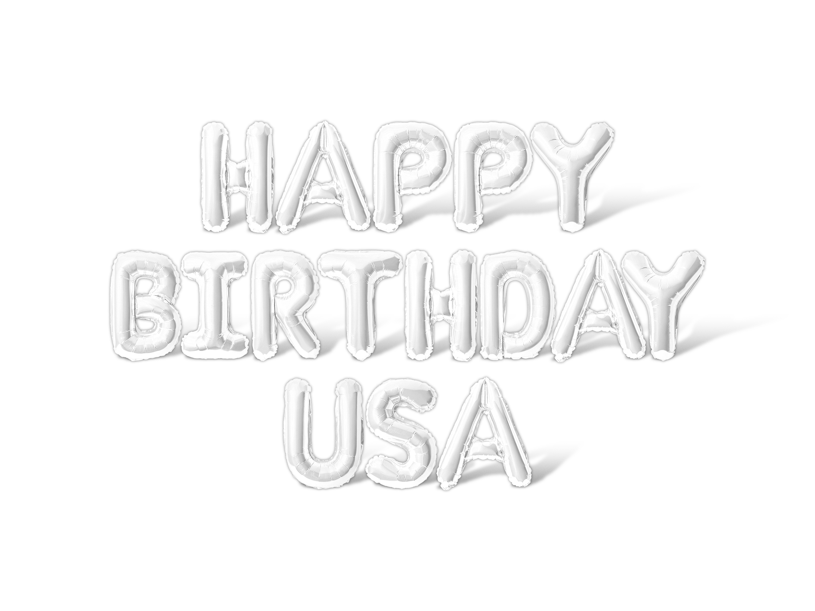 Letter Balloons - HAPPY BIRTHDAY USA 16" Inch Alphabet Letters Foil ...