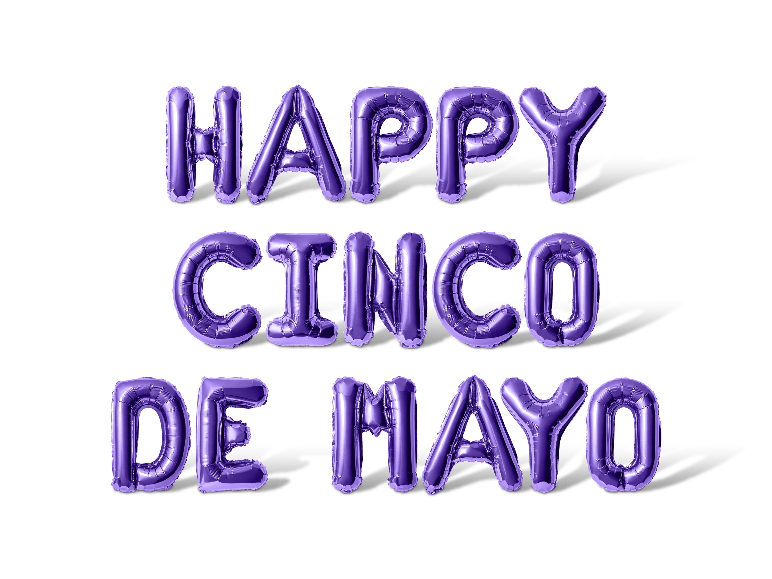 Letter Balloons - HAPPY CINCO DE MAYO 16" Inch Alphabet Letters Foil ...