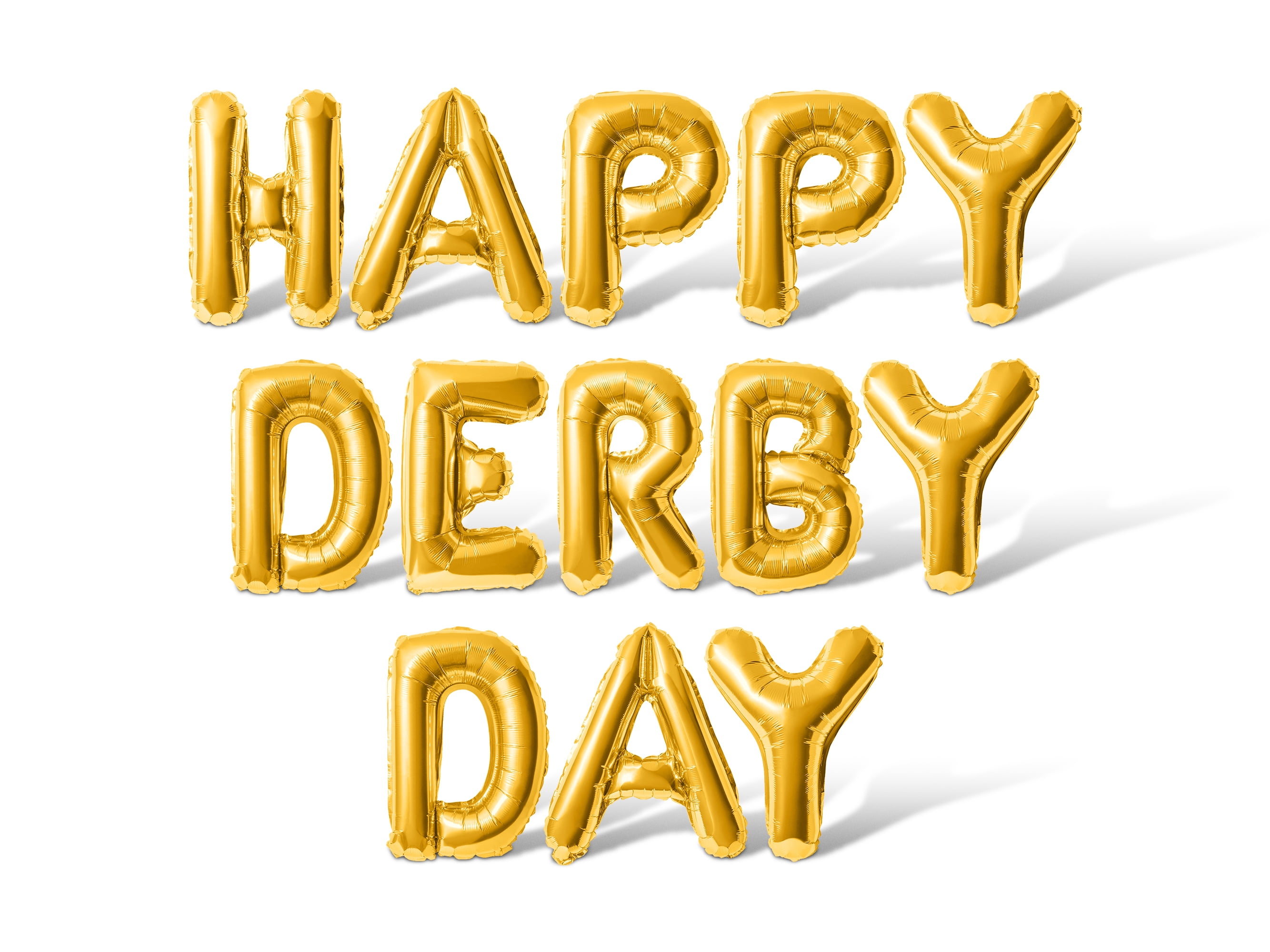 Letter Balloons - HAPPY DERBY DAY 16" Inch Alphabet Letters Foil Mylar ...