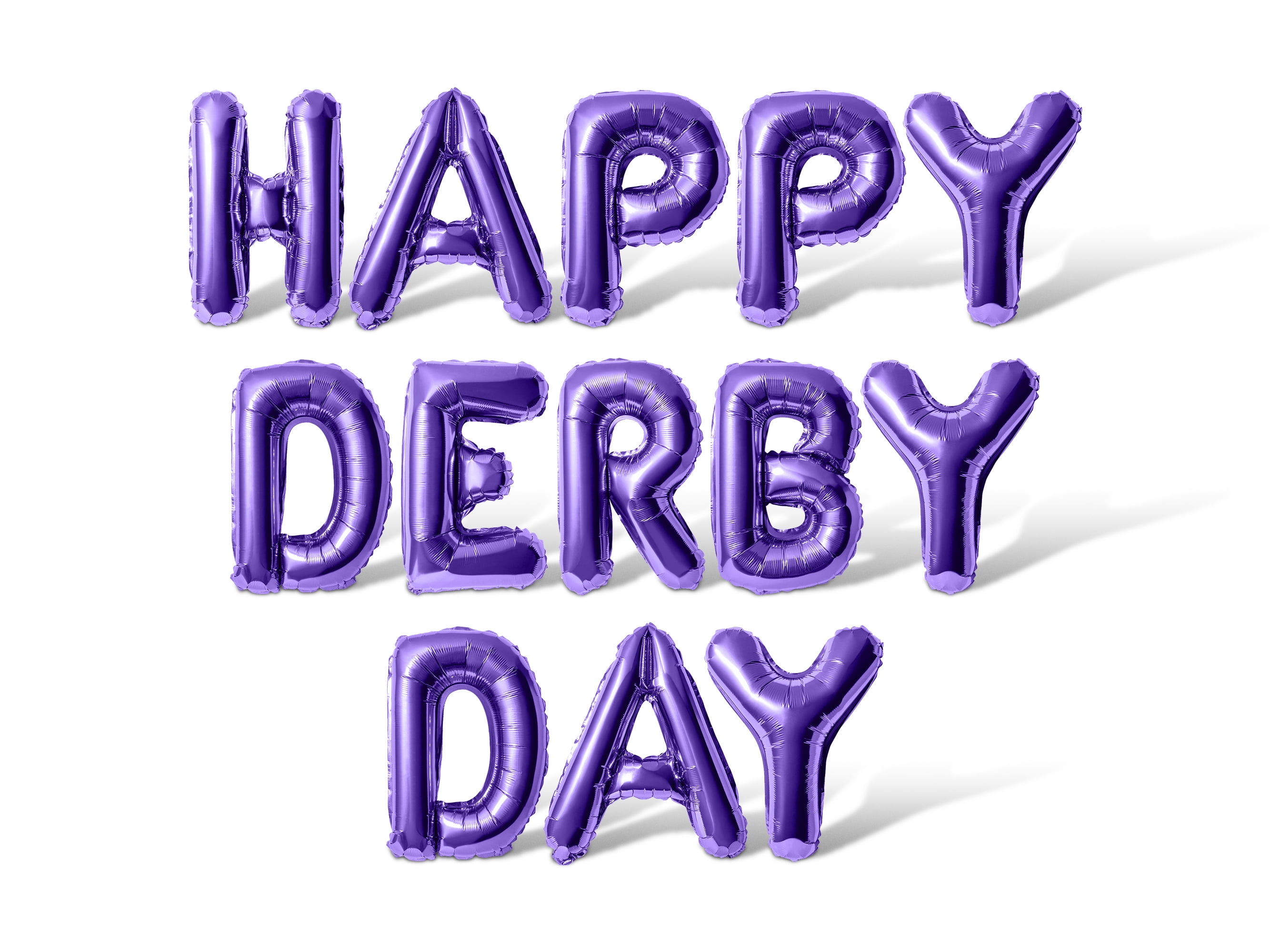 Letter Balloons - HAPPY DERBY DAY 16" Inch Alphabet Letters Foil Mylar ...