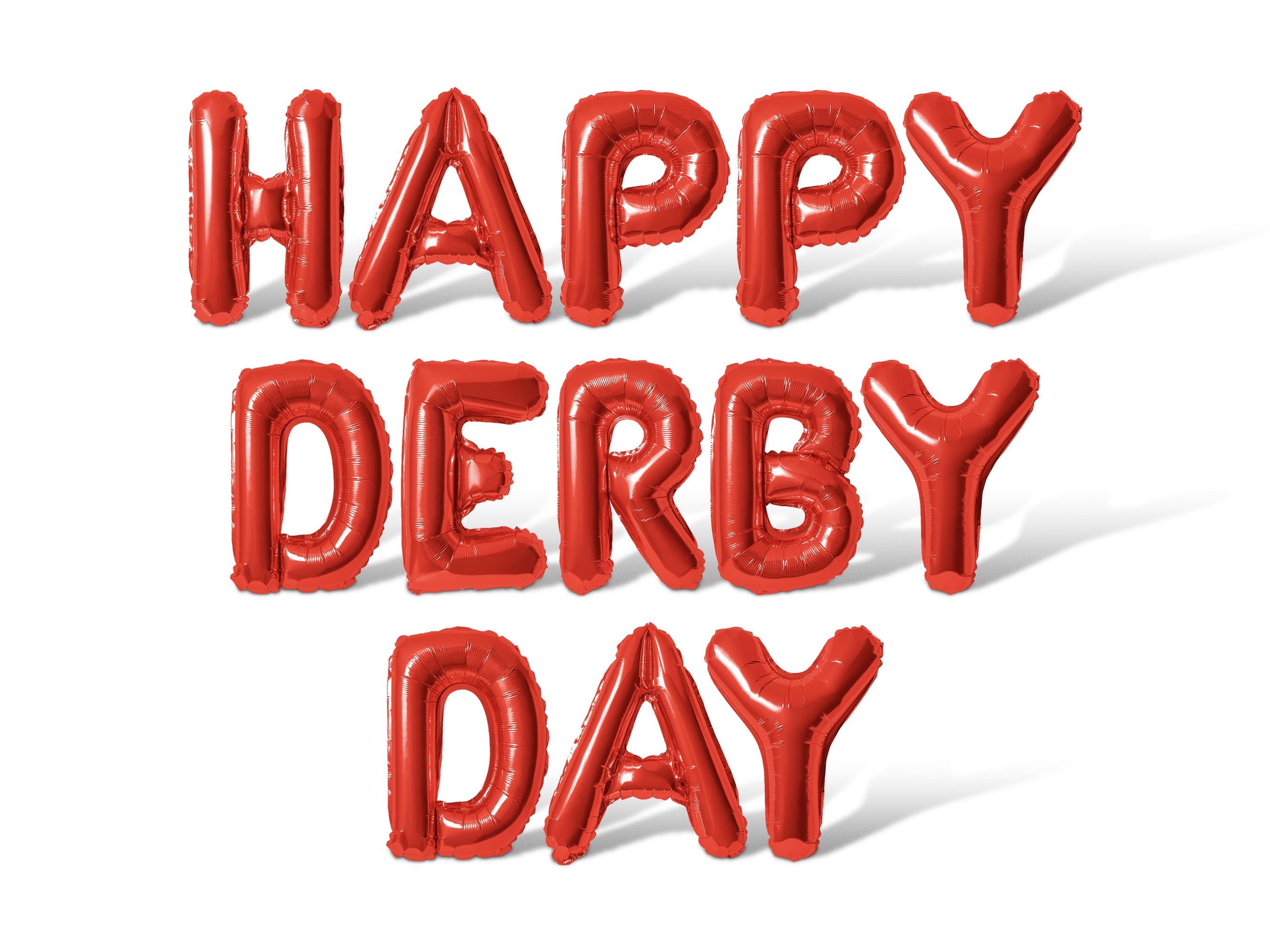 Letter Balloons - HAPPY DERBY DAY 16" Inch Alphabet Letters Foil Mylar ...