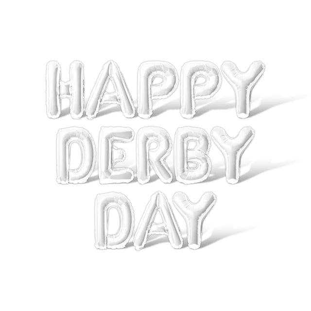 Letter Balloons - HAPPY DERBY DAY 16" Inch Alphabet Letters Foil Mylar ...