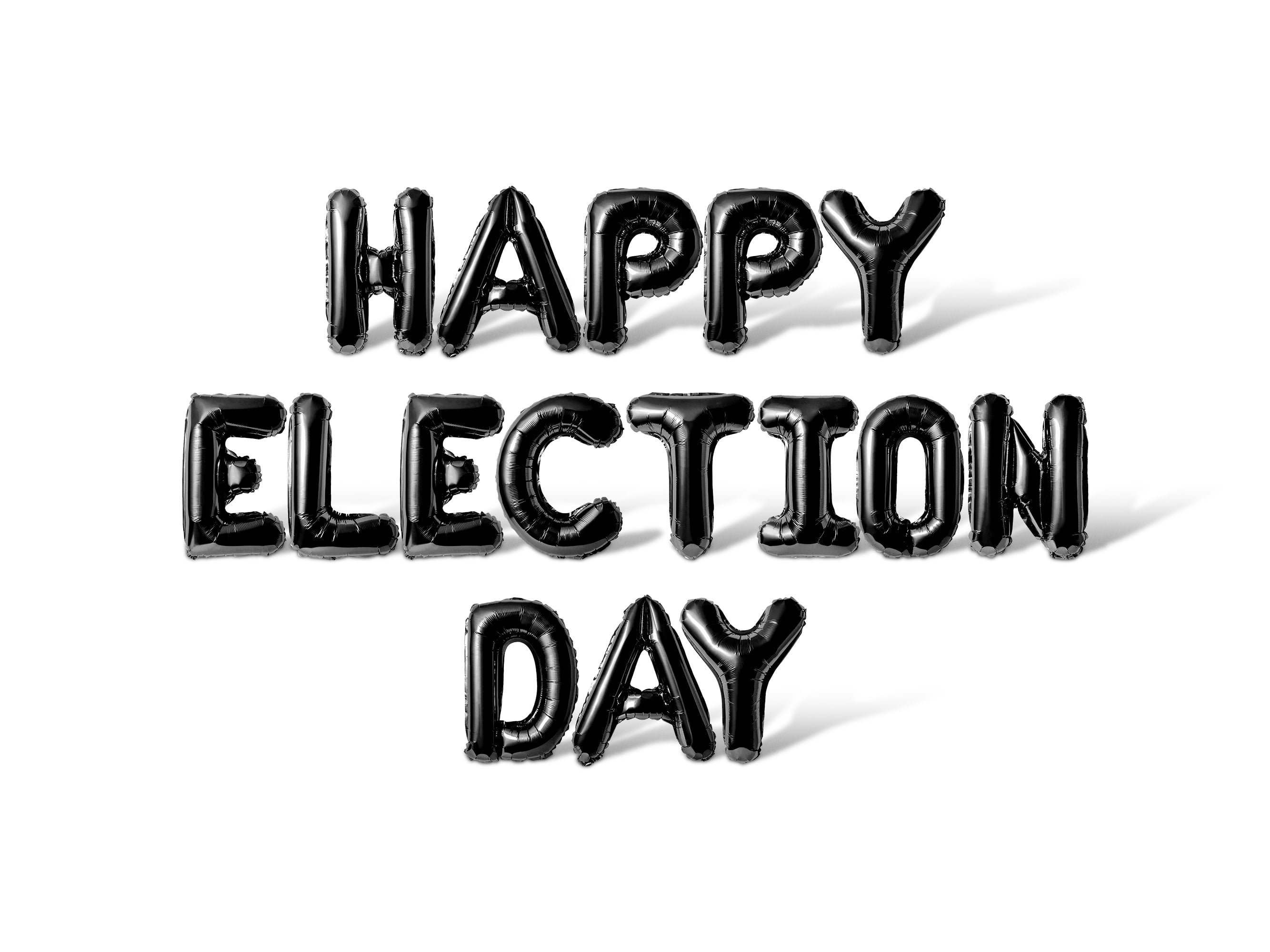 Letter Balloons - HAPPY ELECTION DAY 16" Inch Alphabet Letters Foil ...